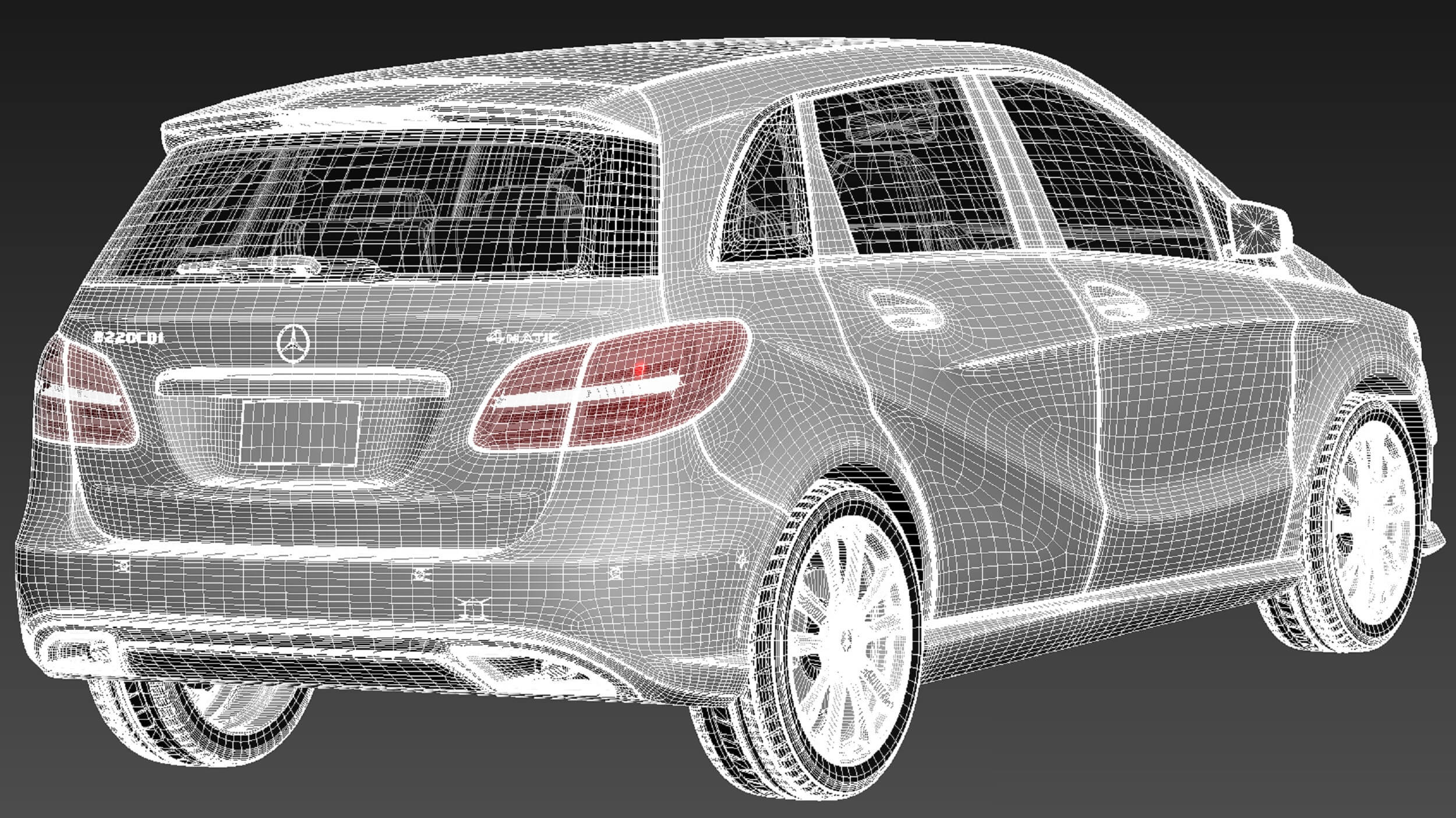 Mercedes-Benz B-Class 2015 3D Model by SQUIR