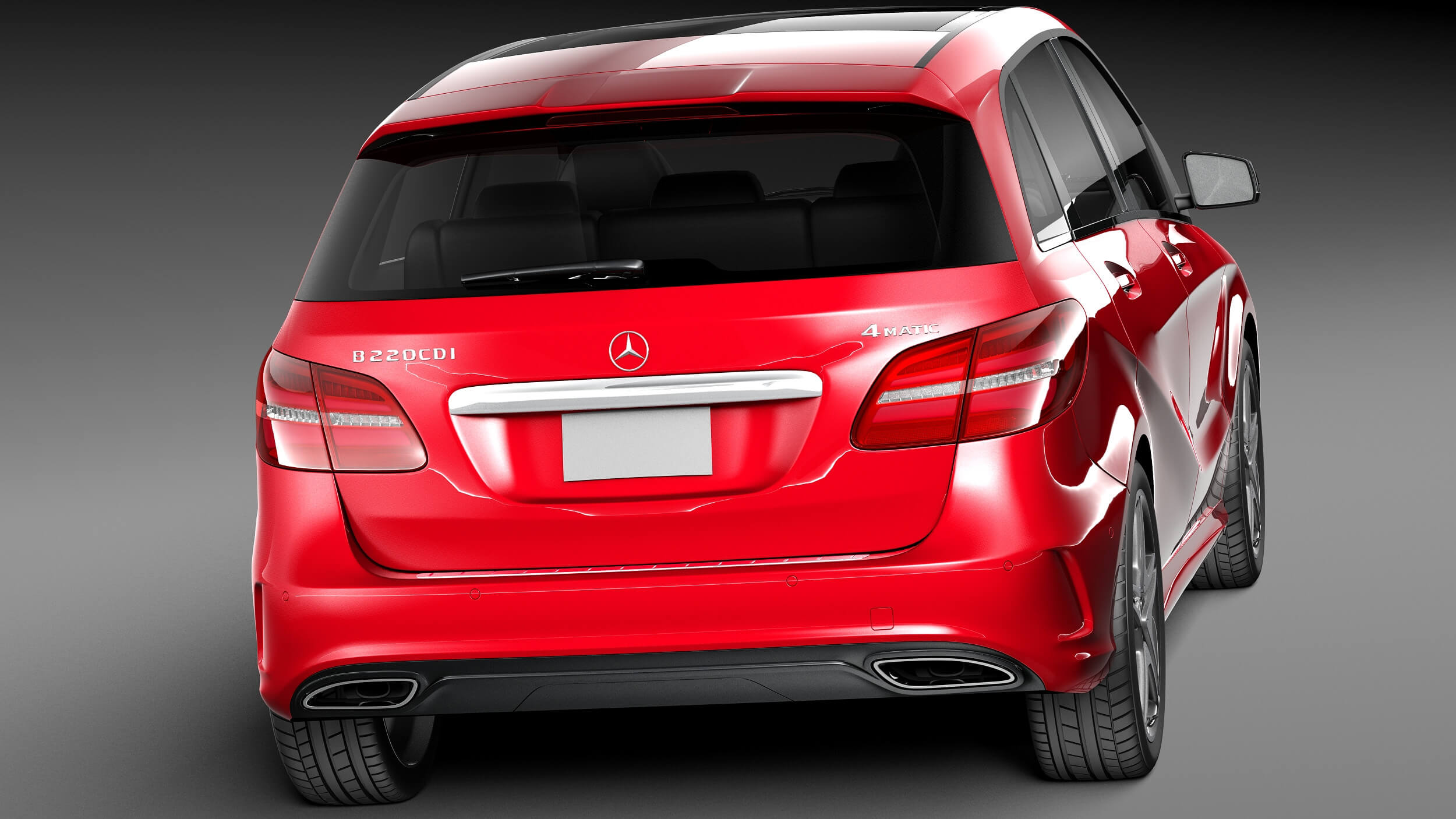 Mercedes-Benz B-Class AMG 2015 3D Model by SQUIR