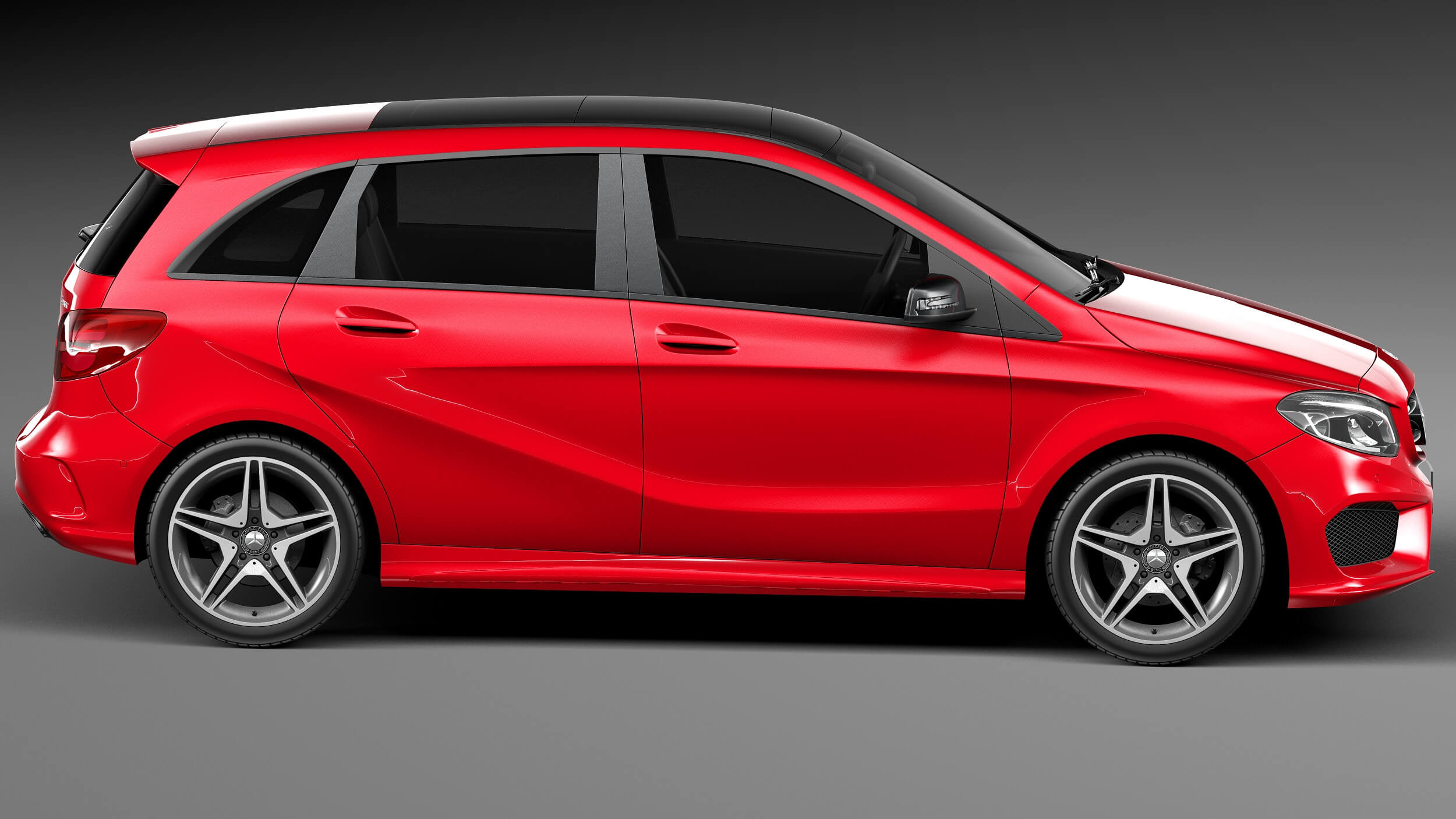 Mercedes-Benz B-Class AMG 2015 3D Model by SQUIR