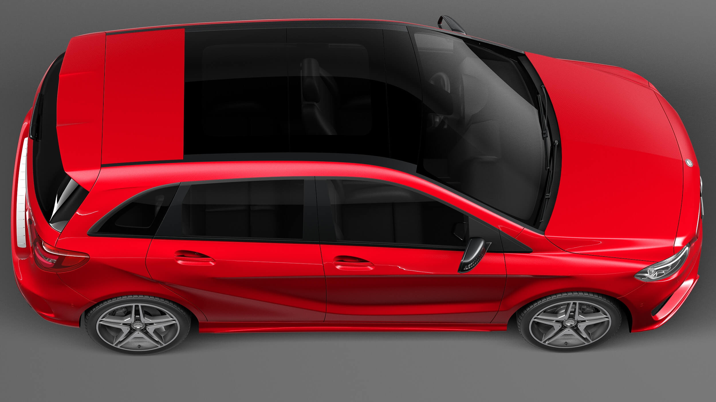 Mercedes-Benz B-Class AMG 2015 3D Model by SQUIR