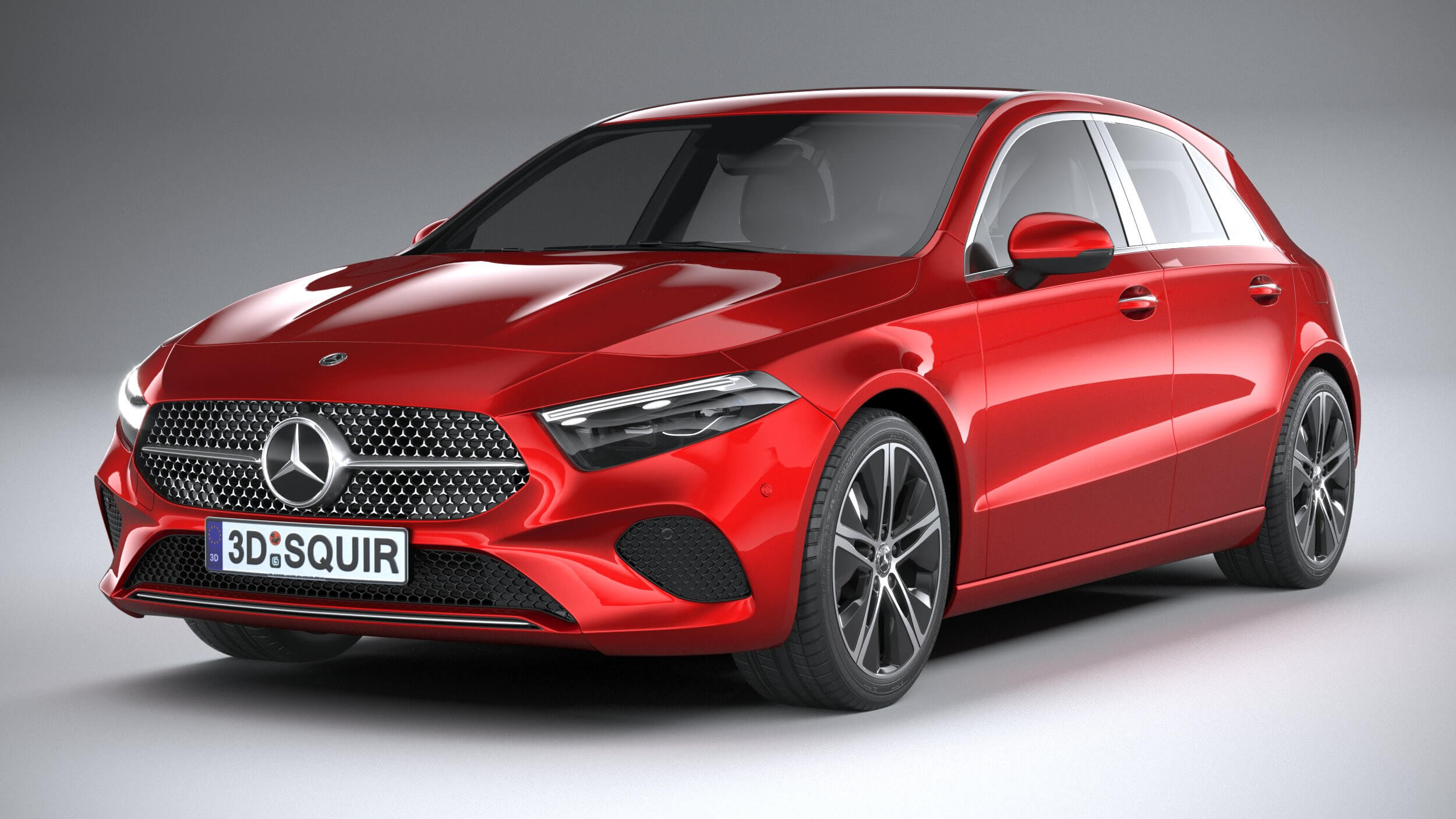 Mercedes-Benz A-Class Regular 2023 3D Model by SQUIR