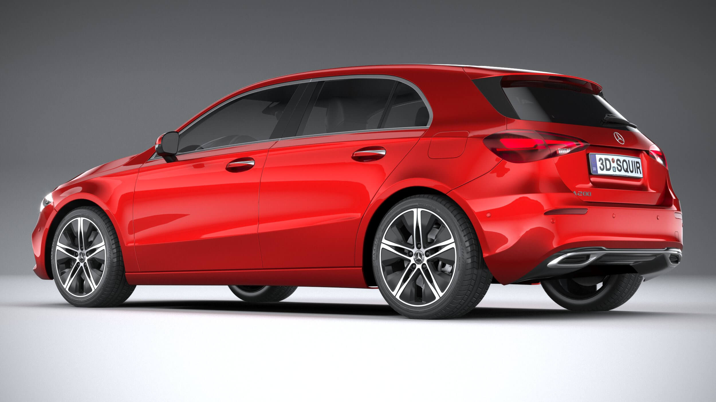 Mercedes-Benz A-Class Regular 2023 3D Model by SQUIR