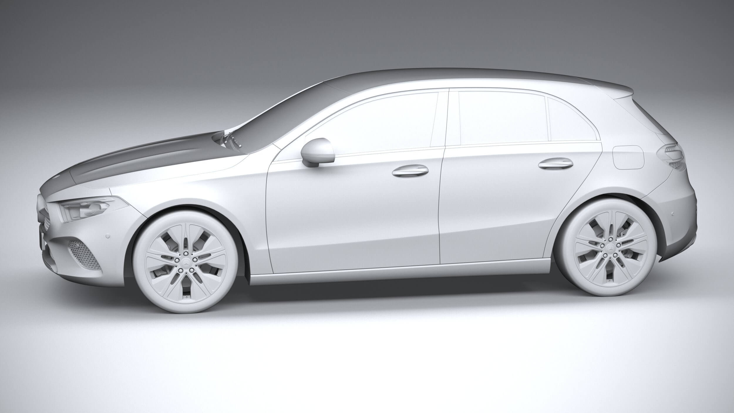 Mercedes-Benz A-Class Regular 2023 3D Model by SQUIR