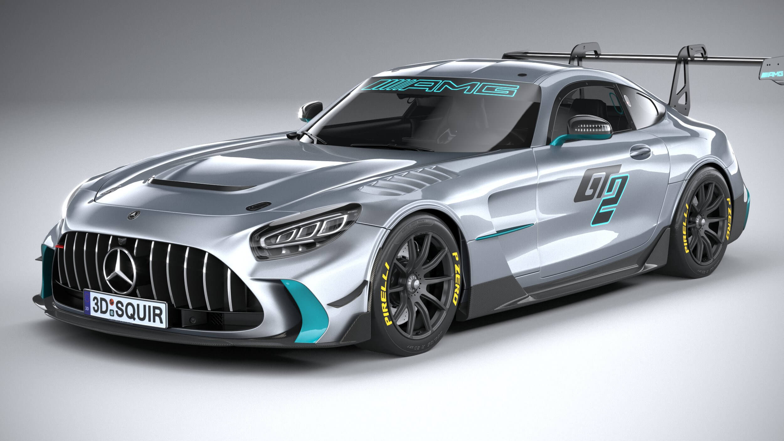 Mercedes-Benz AMG GT2 2023 3D Model by SQUIR