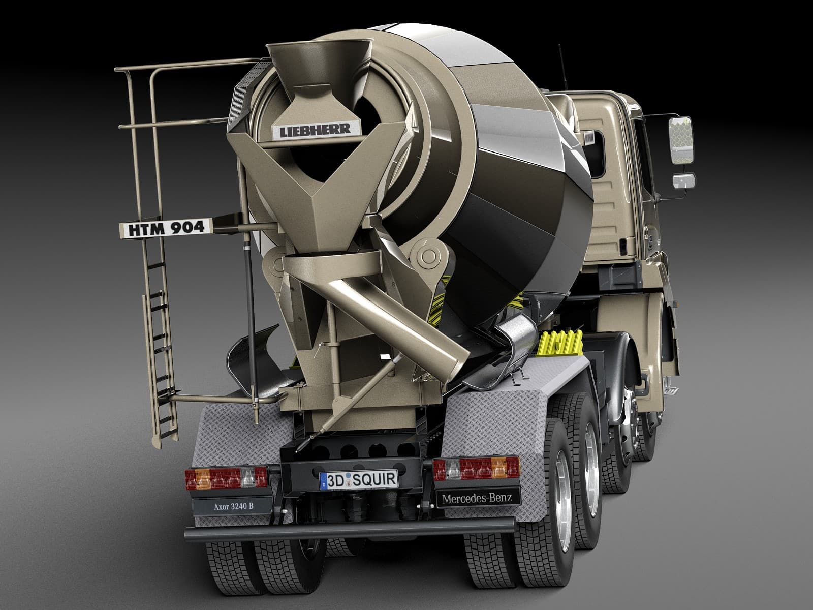Mercedes Benz Axor 3240B Cement Mixer 2015 - 3D Model by SQUIR