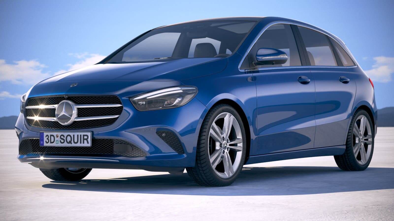 Mercedes Benz B-Class 2019 3D Model by SQUIR