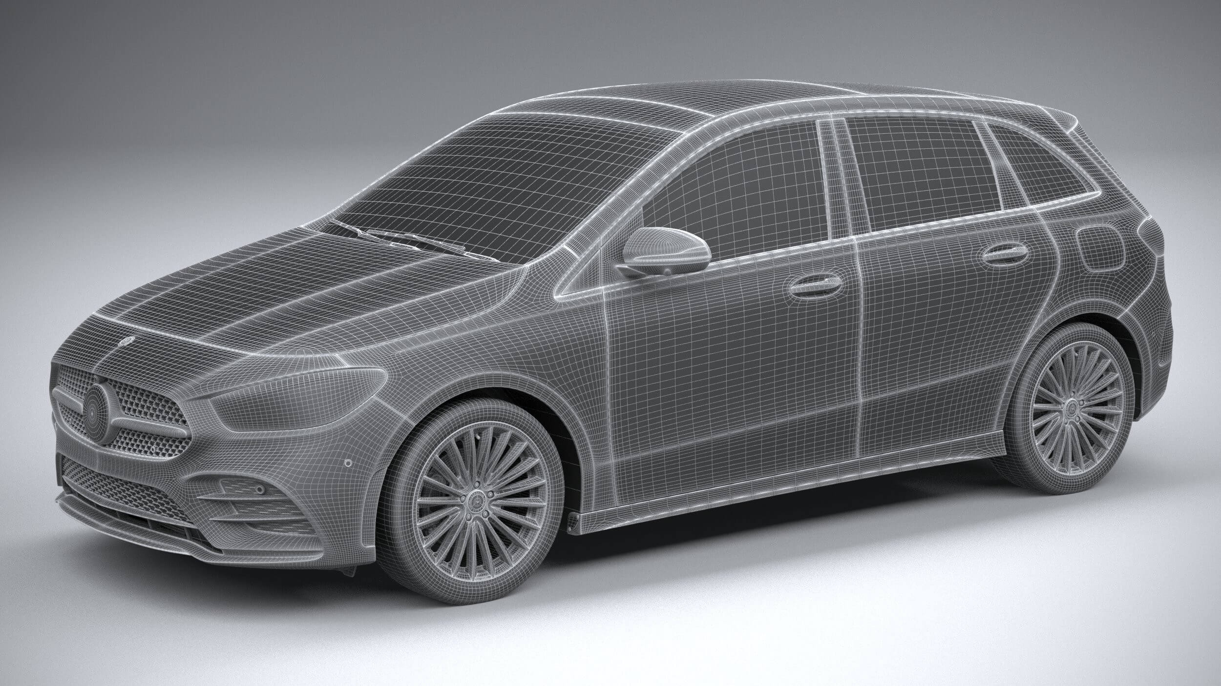 Mercedes-Benz B-Class AMG 2023 3D Model by SQUIR
