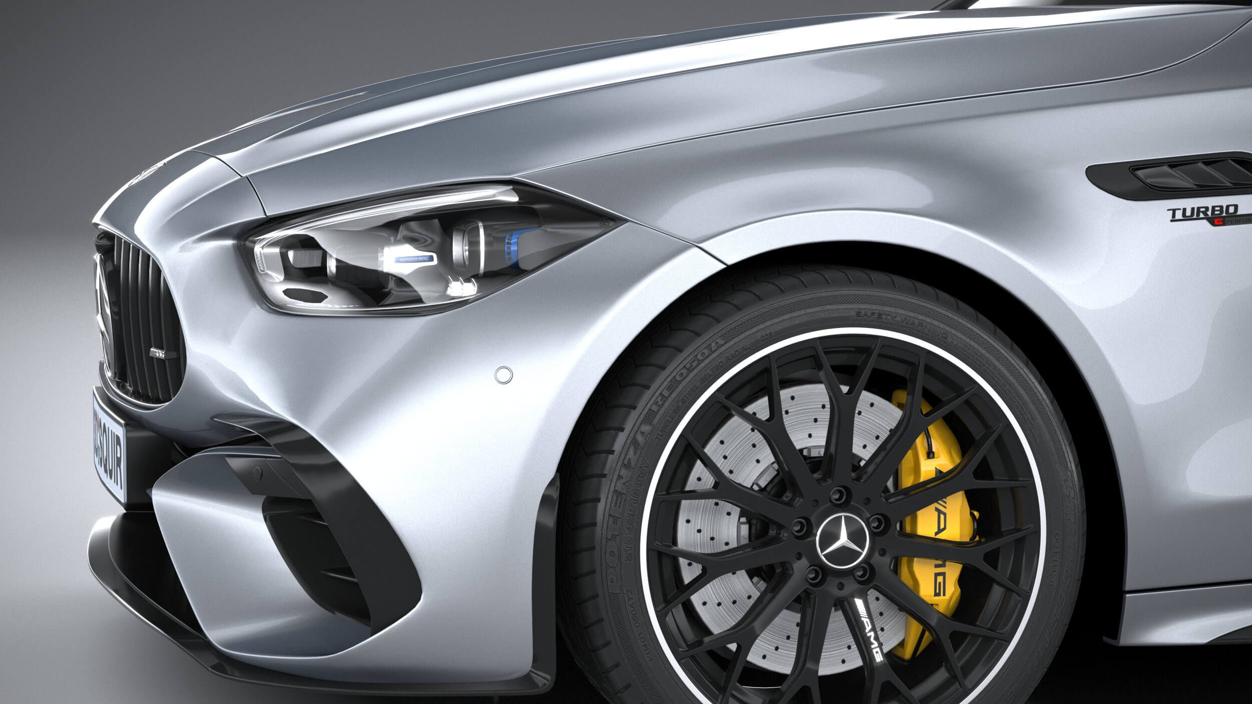 Mercedes-Benz C63S AMG E Performance 2023 3D Model by SQUIR