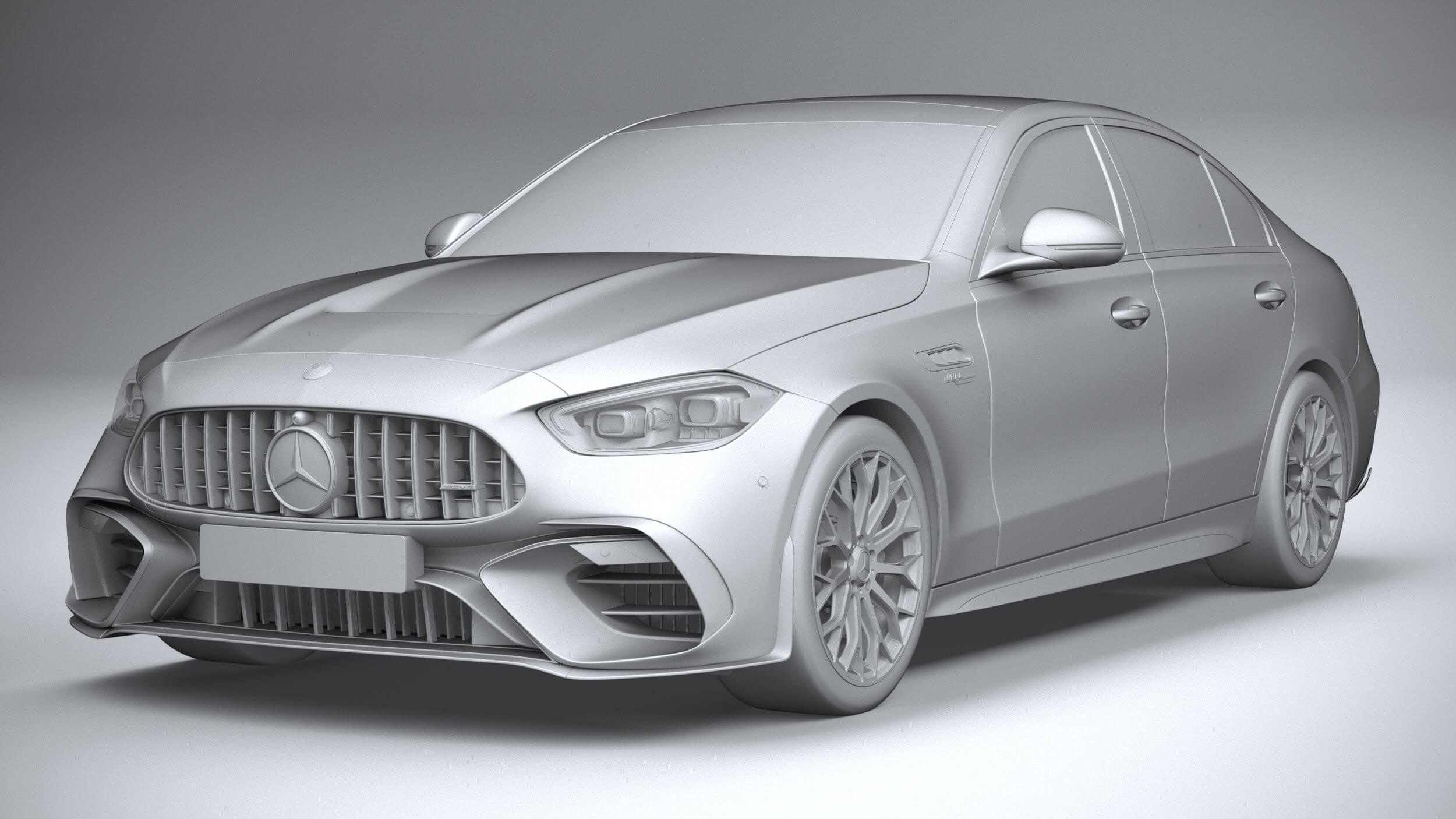 Mercedes-Benz C63S AMG E Performance 2023 3D Model by SQUIR
