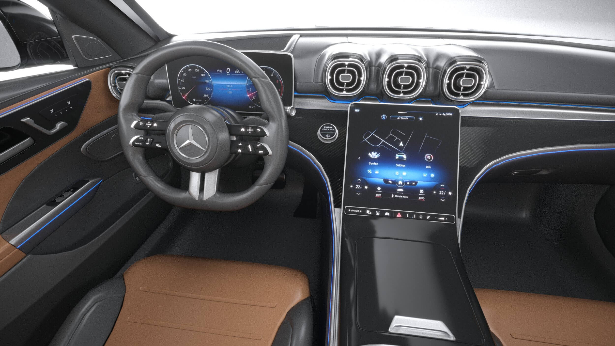 Mercedes-Benz C63S AMG E Performance 2023 3D Model by SQUIR