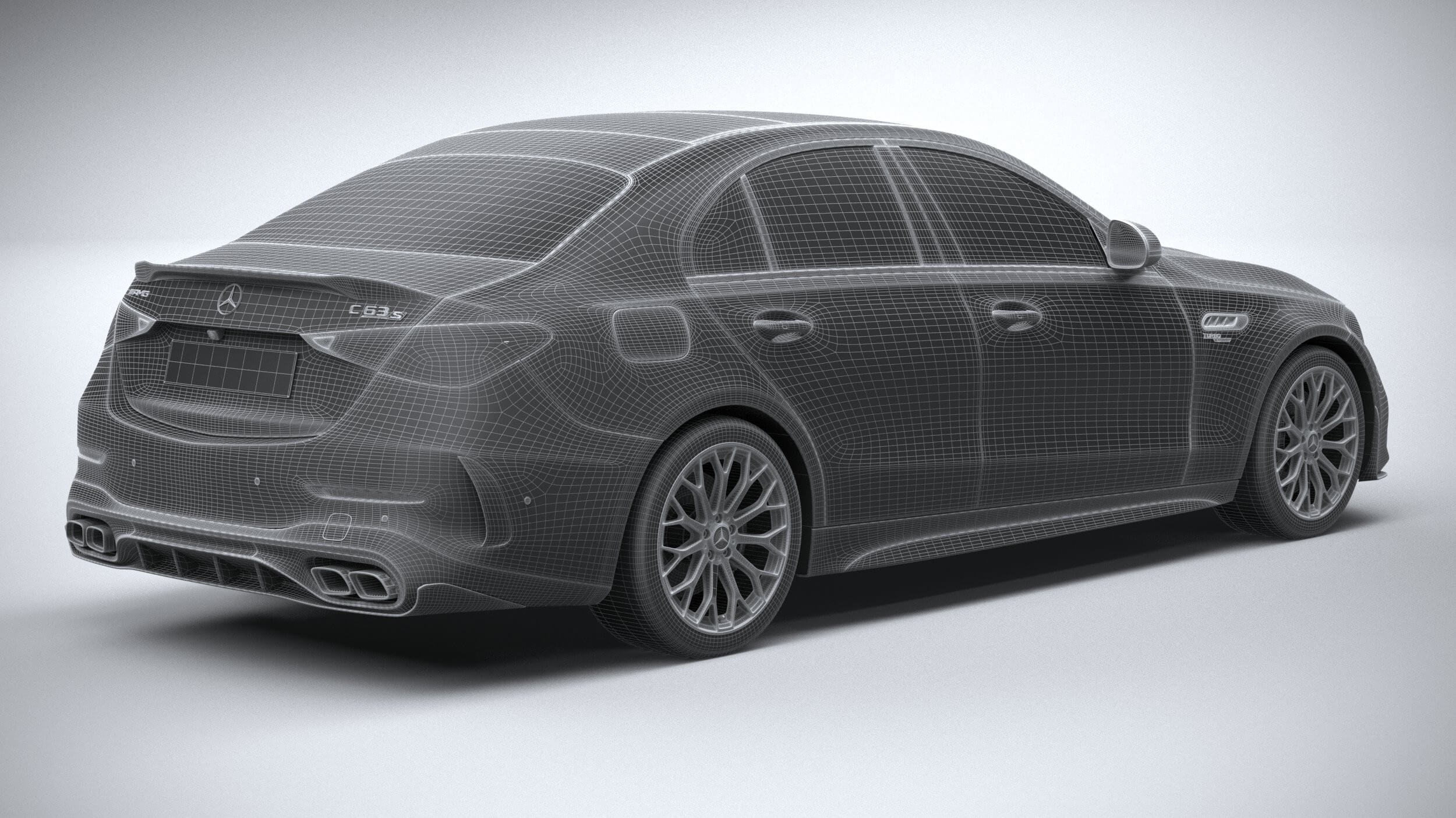 Mercedes-Benz C63S AMG E Performance 2023 3D Model by SQUIR