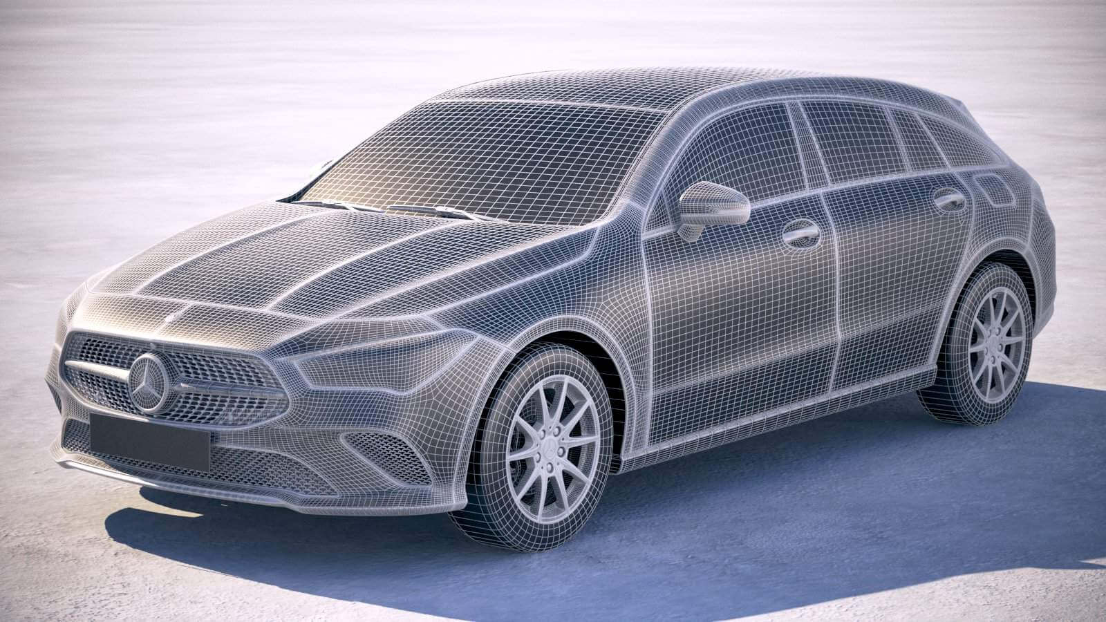 Mercedes-Benz CLA Shooting Brake 2020 (Basic) 3D Model by SQUIR