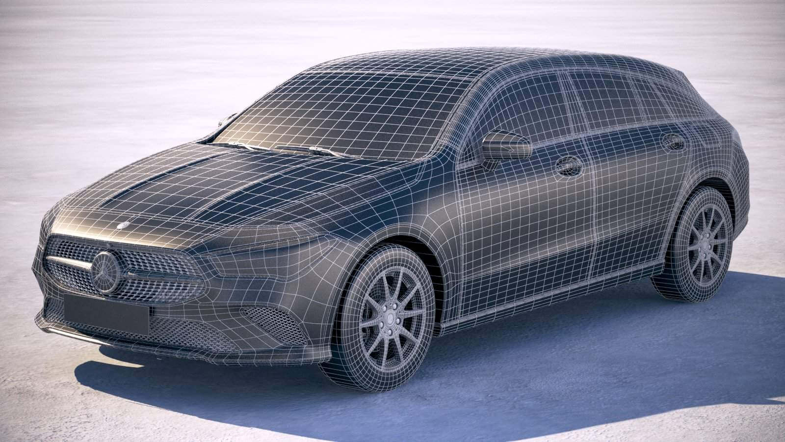 Mercedes-Benz CLA Shooting Brake 2020 (Basic) 3D Model by SQUIR