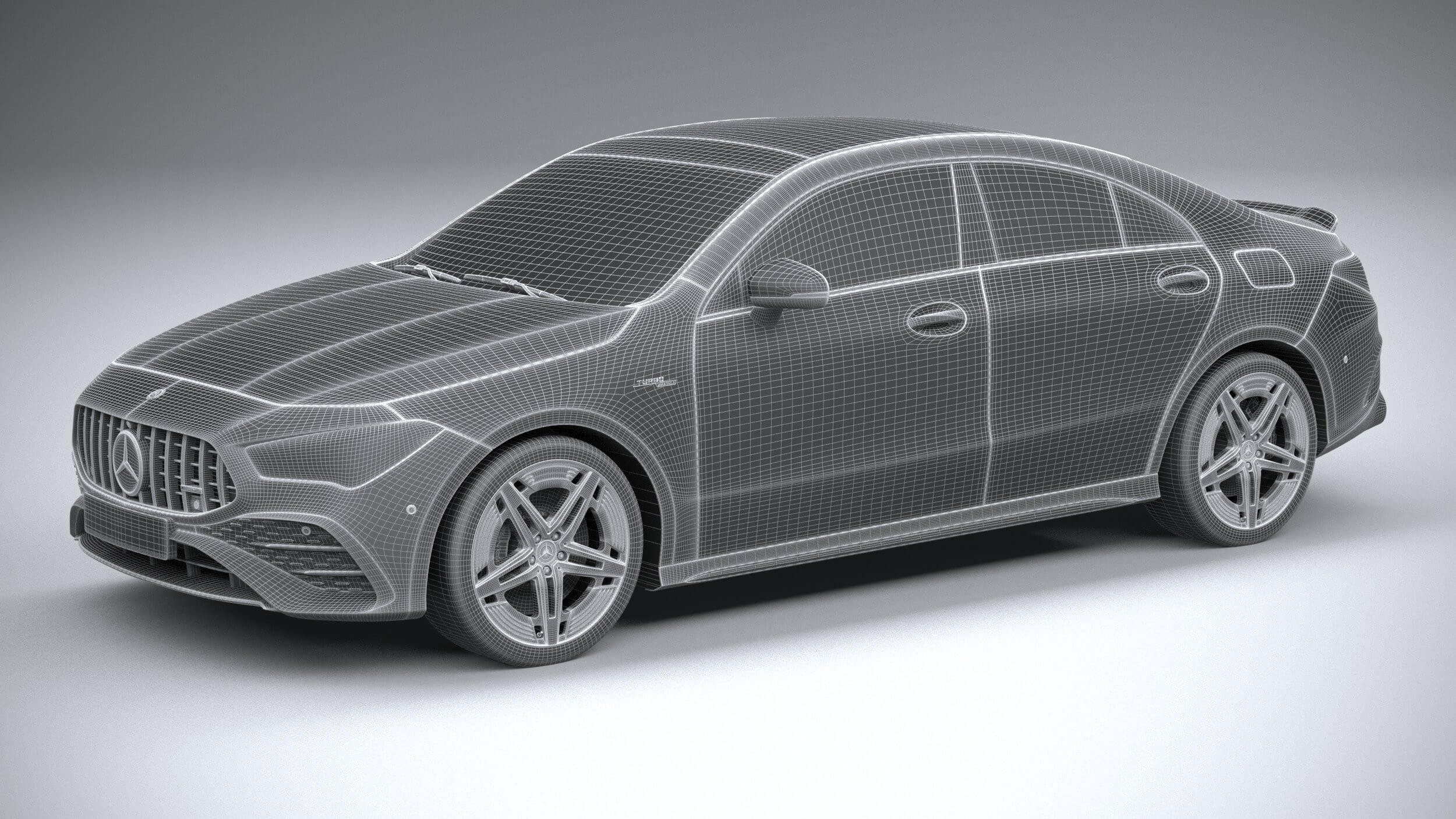 Mercedes-Benz CLA35 AMG 2024 3D Model by SQUIR