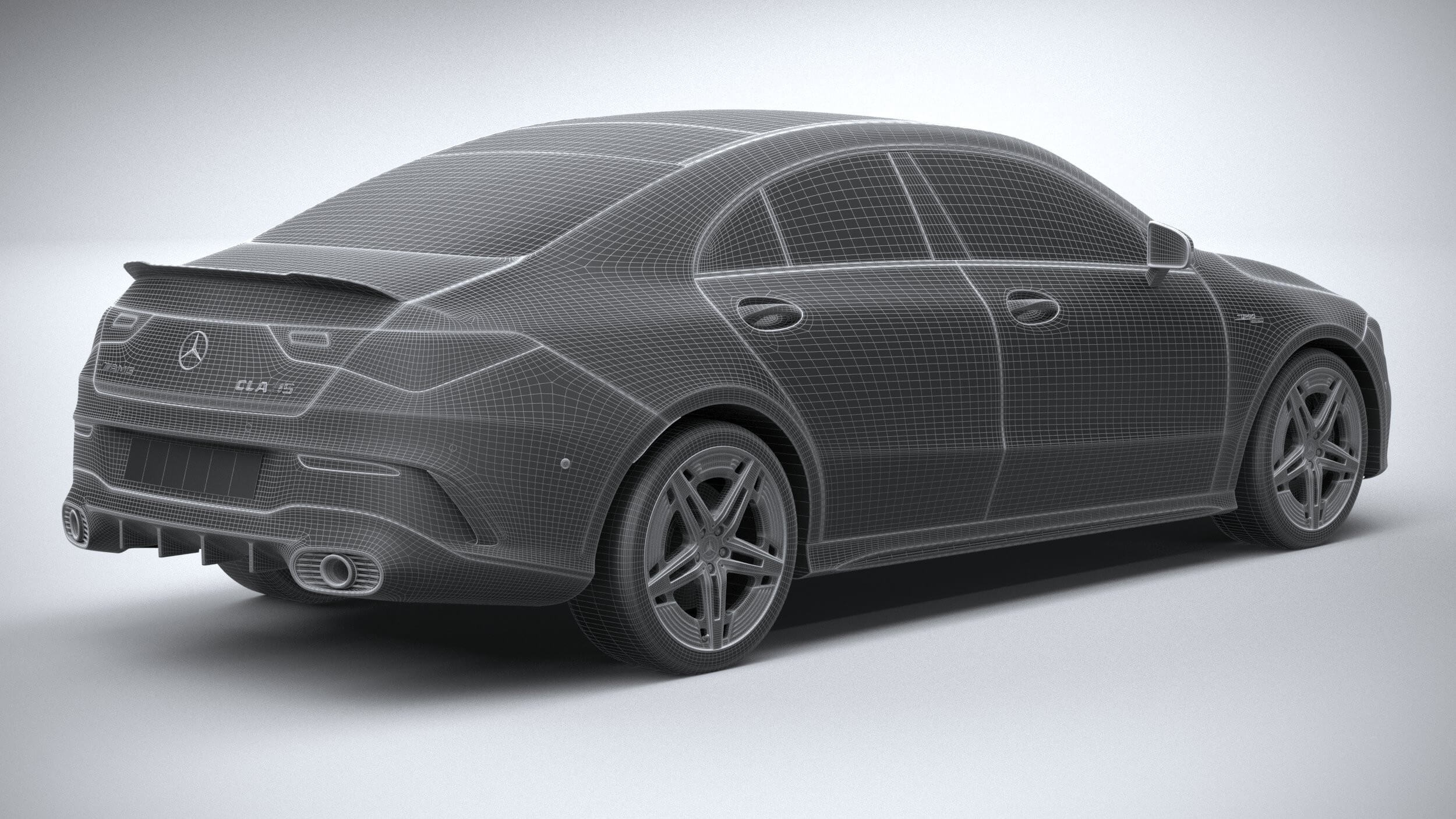 Mercedes-Benz CLA35 AMG 2024 3D Model by SQUIR