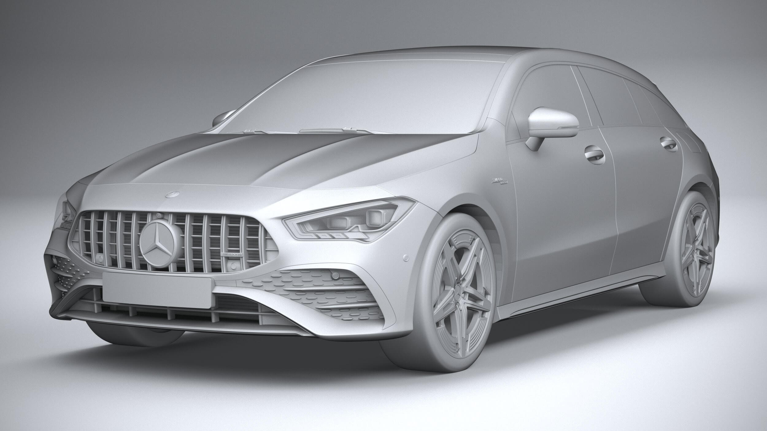 Mercedes-Benz CLA35 AMG Shooting Brake 2024 3D Model by SQUIR