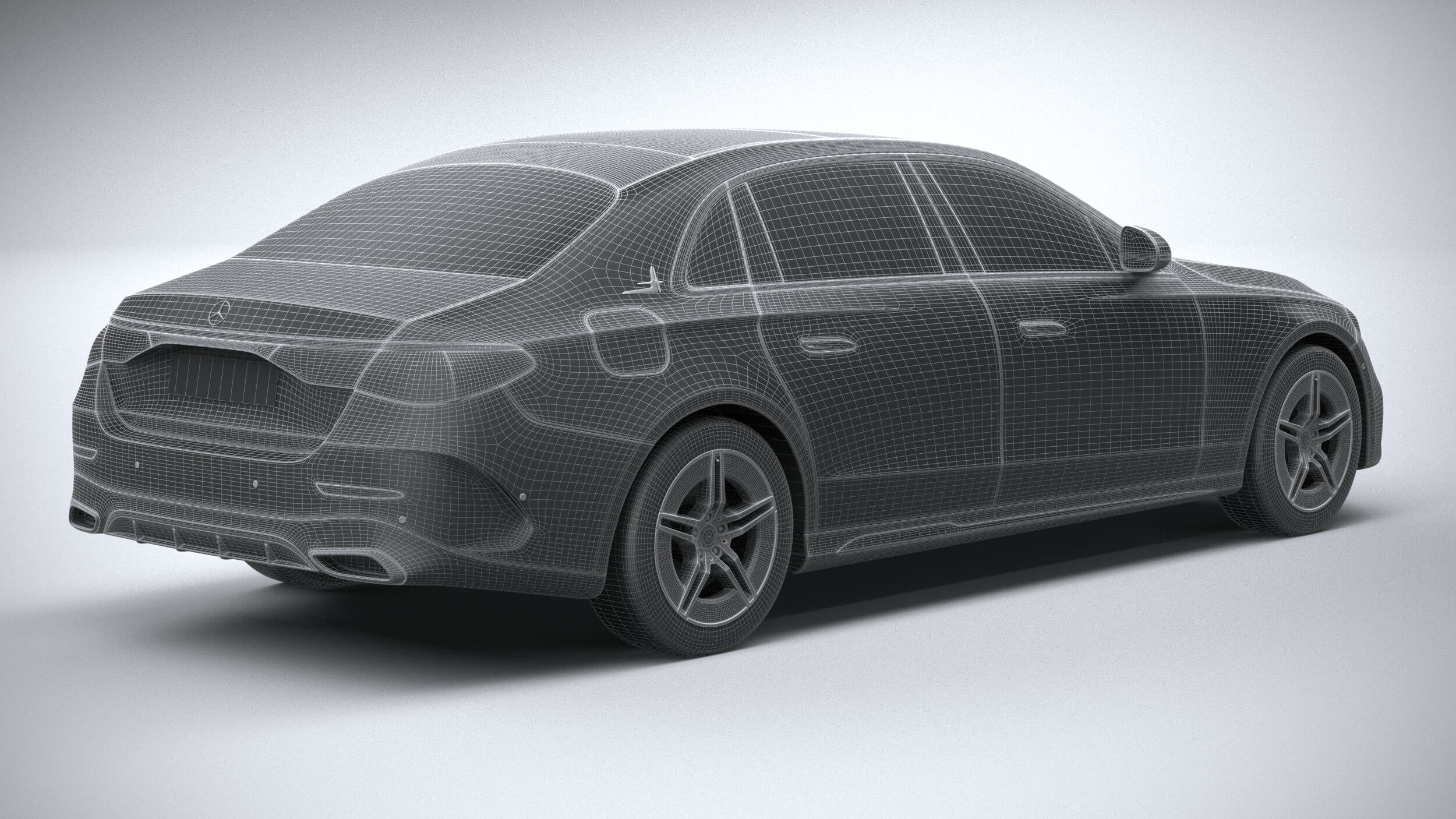 Mercedes-Benz E-Class Long 2024 3D Model by SQUIR