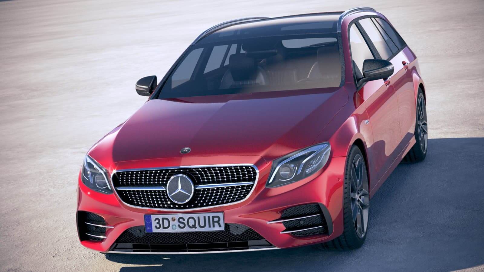 Mercedes-Benz E53 AMG Estate 2019 3D Model by SQUIR