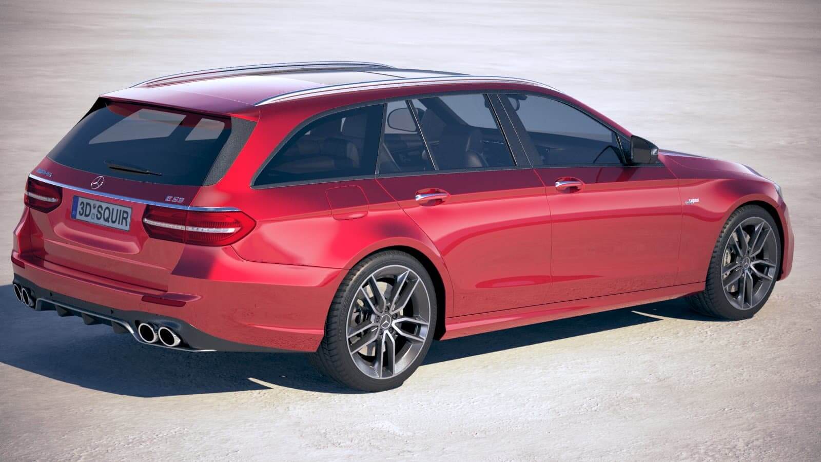 Mercedes-Benz E53 AMG Estate 2019 3D Model by SQUIR