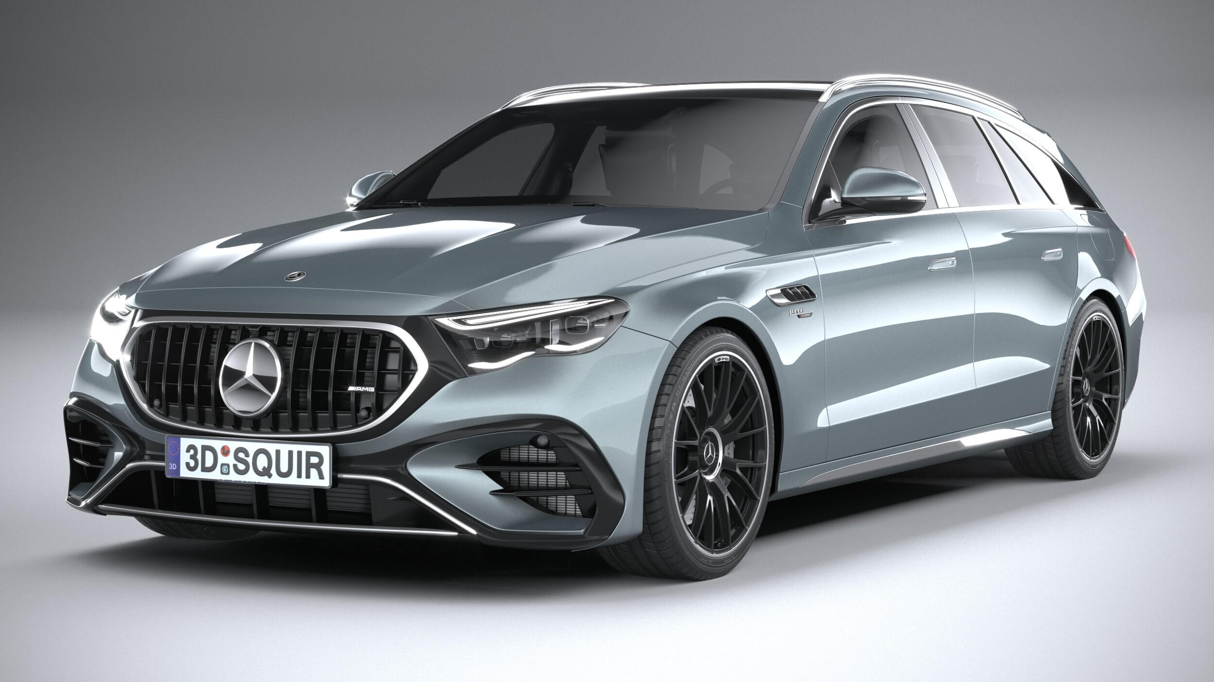 Mercedes-Benz E53 AMG Hybrid Estate 2025 3D Model by SQUIR