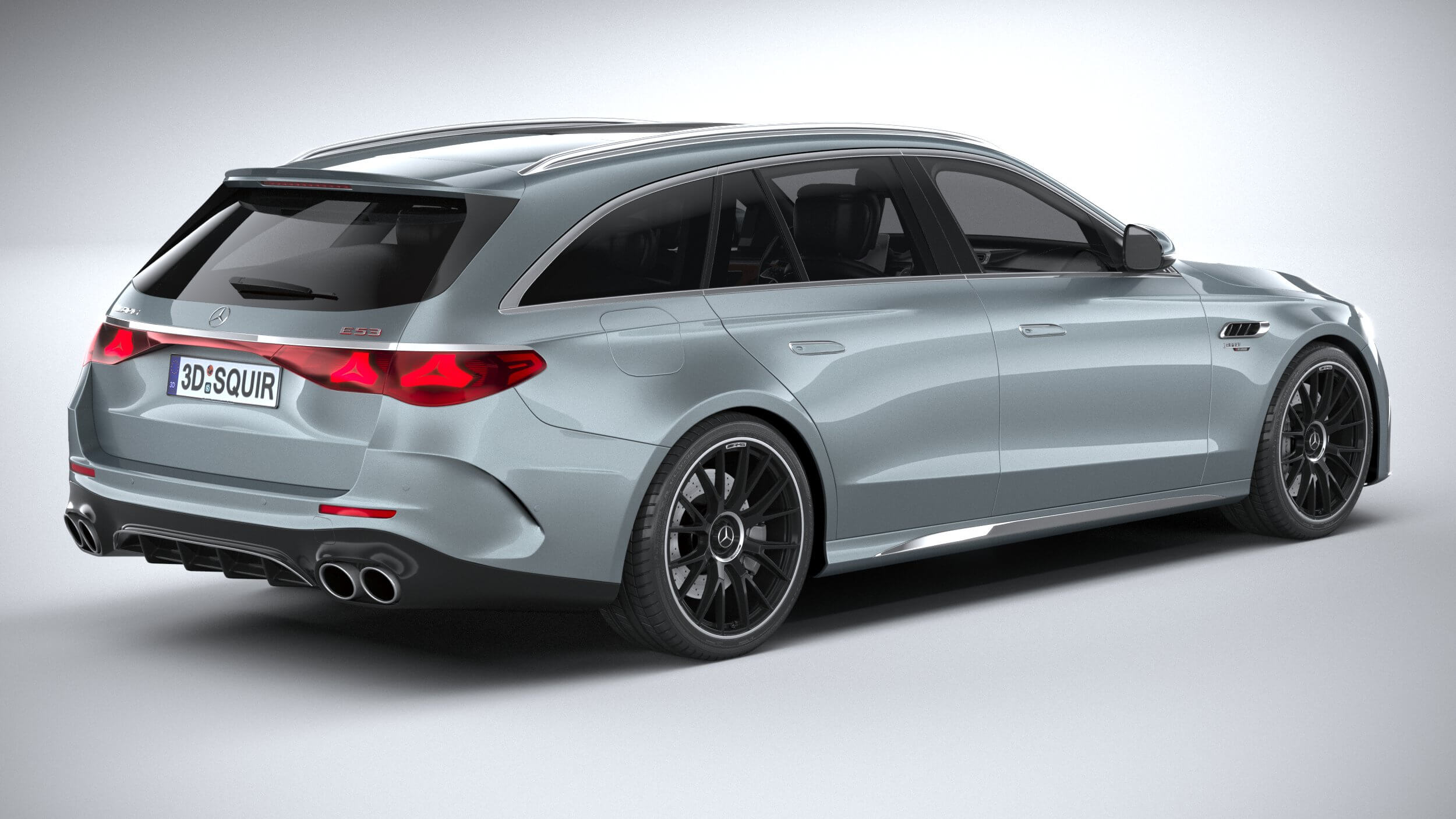 Mercedes-Benz E53 AMG Hybrid Estate 2025 3D Model by SQUIR