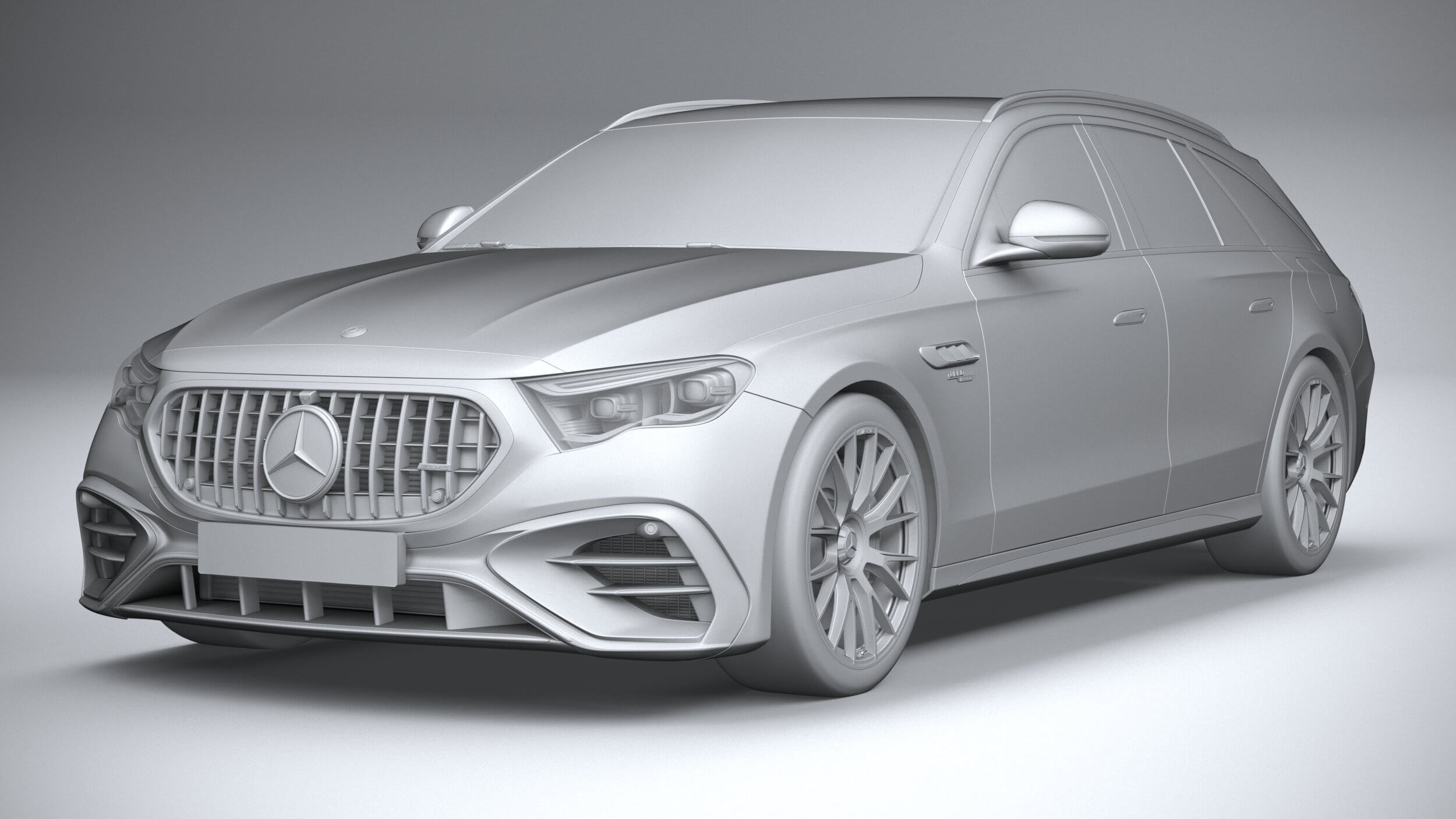 Mercedes-Benz E53 AMG Hybrid Estate 2025 3D Model by SQUIR