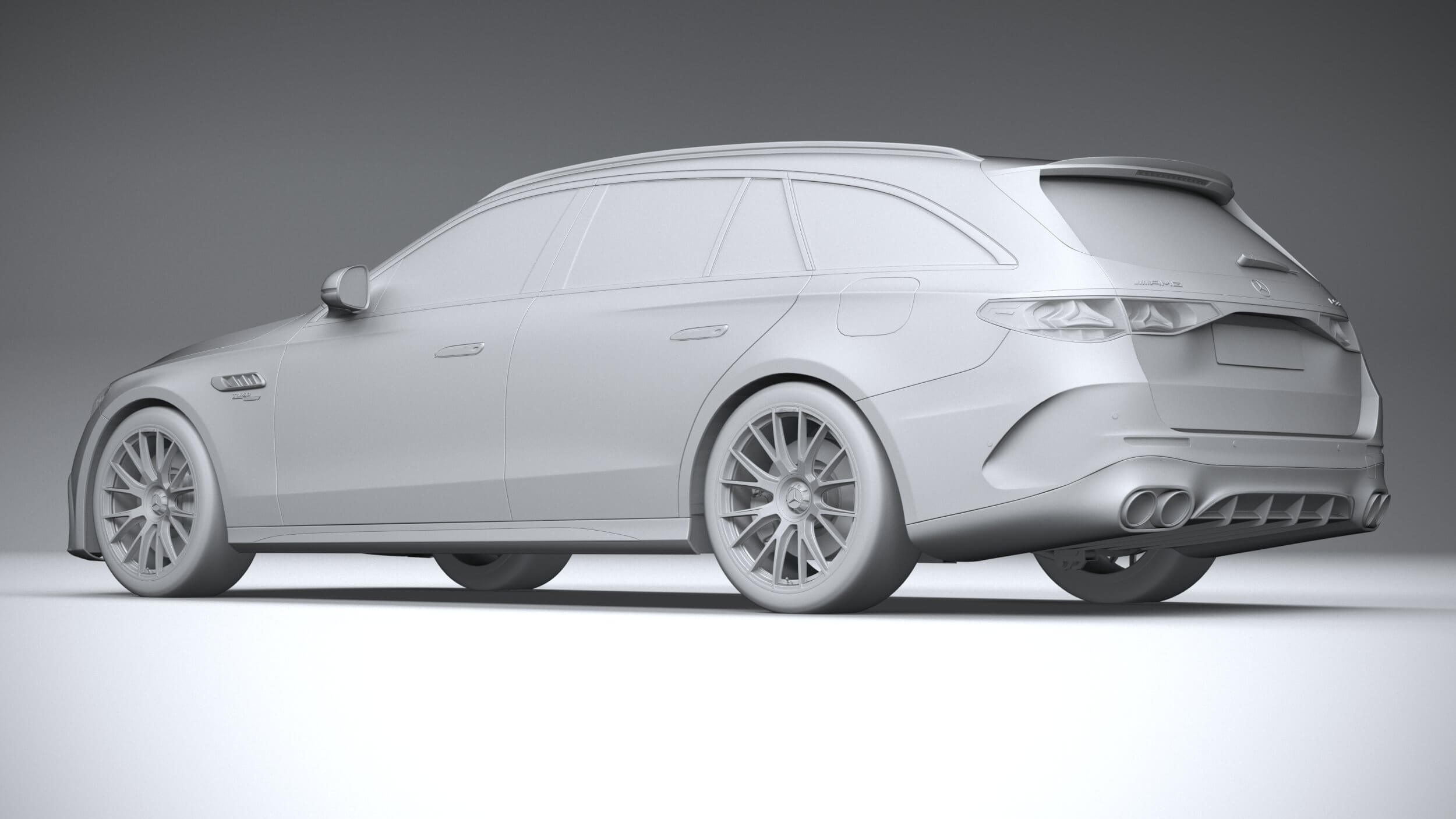 Mercedes-Benz E53 AMG Hybrid Estate 2025 3D Model by SQUIR