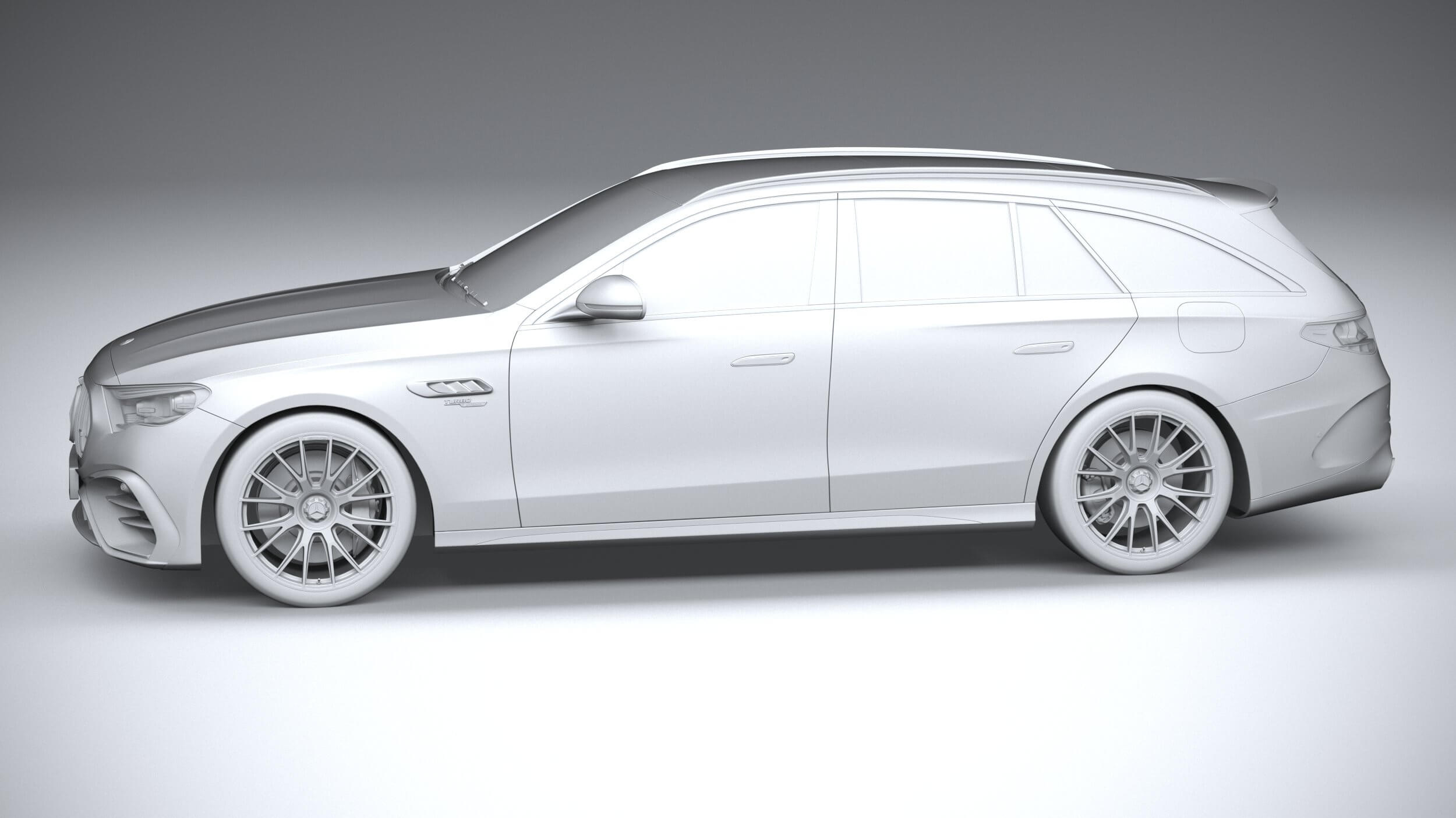 Mercedes-Benz E53 AMG Hybrid Estate 2025 3D Model by SQUIR