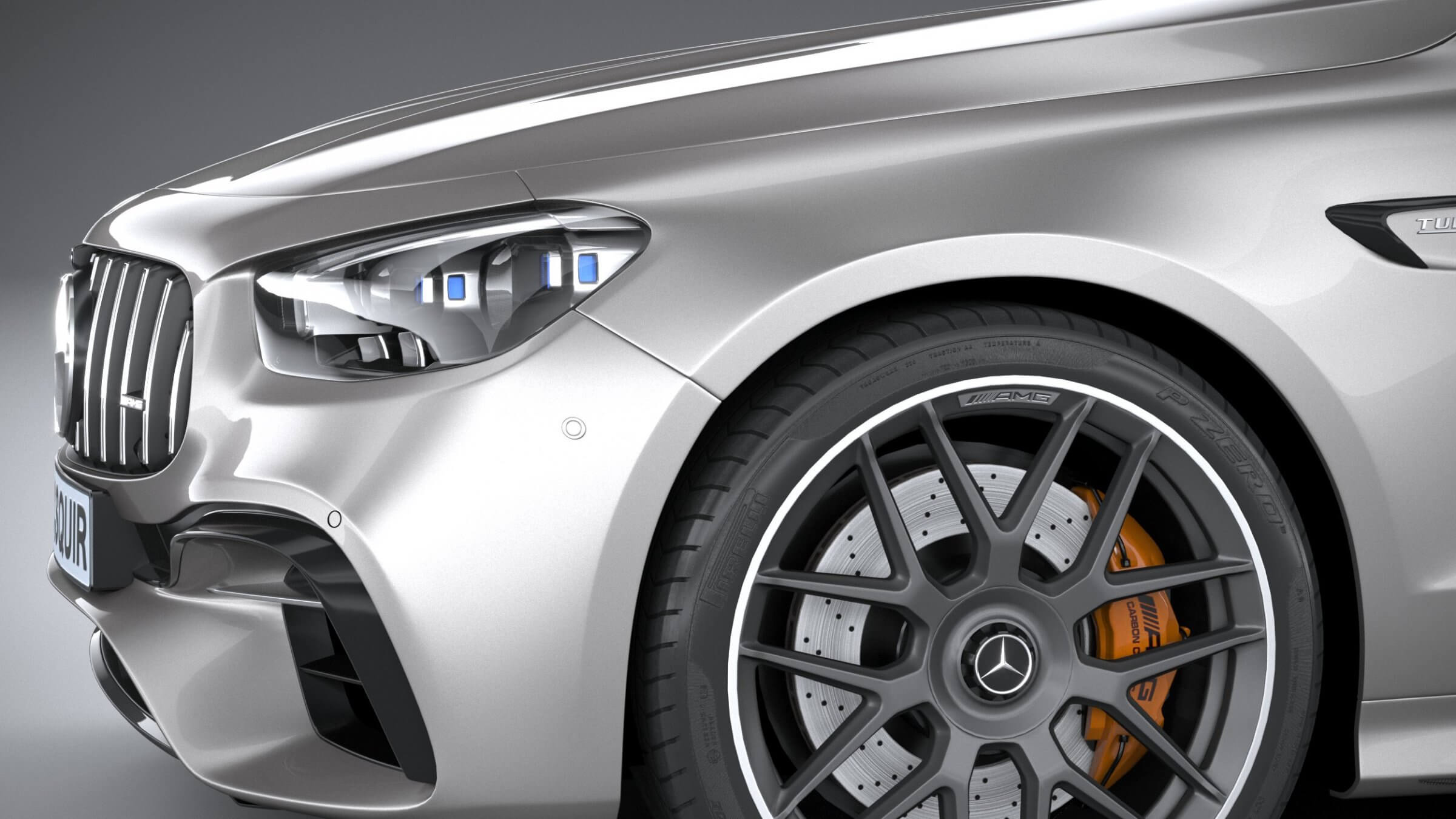 Mercedes-Benz E63 Coupe AMG 2021 3D Model by SQUIR