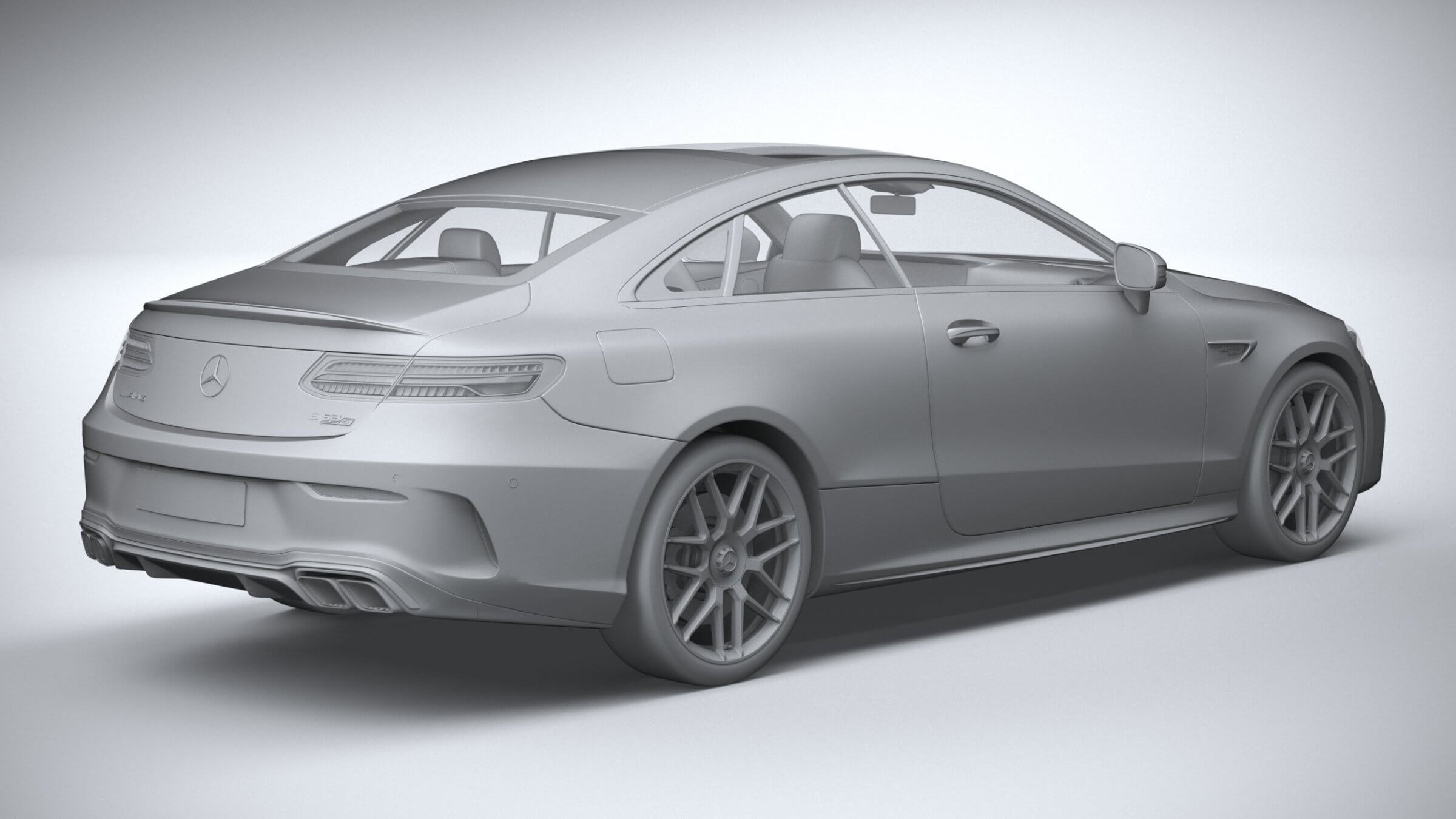 Mercedes-Benz E63 Coupe AMG 2021 3D Model by SQUIR