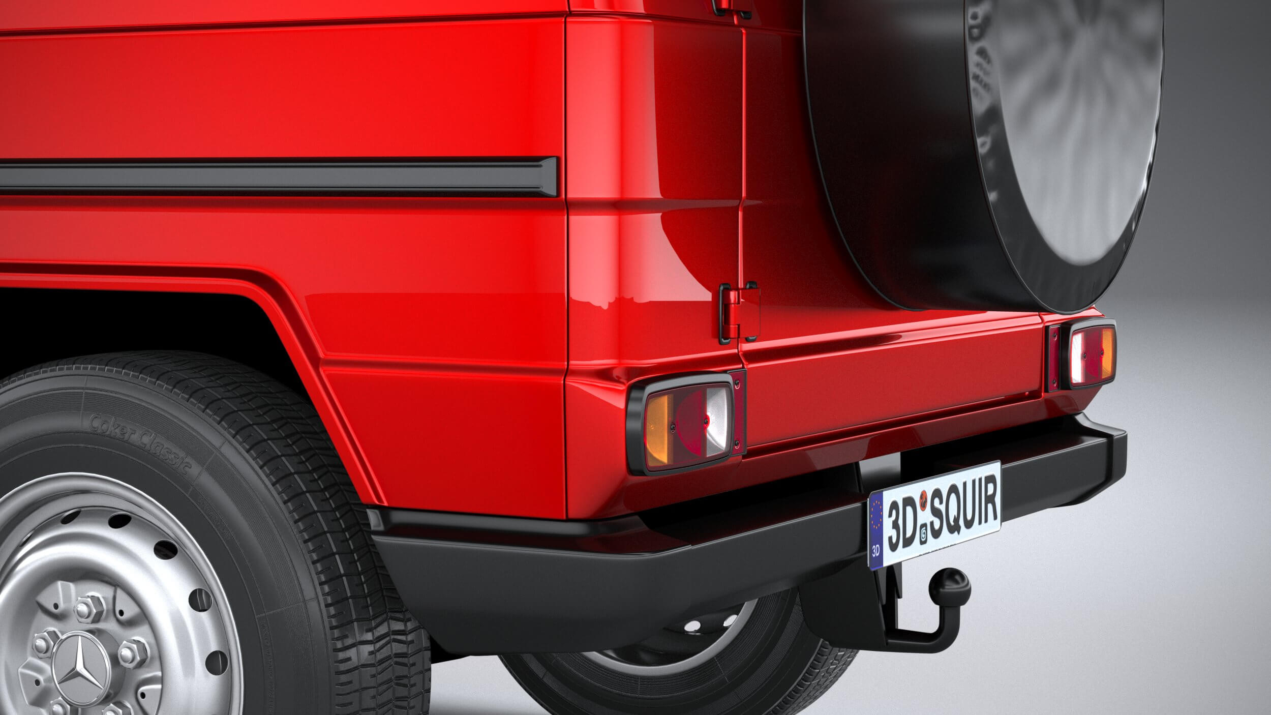 Mercedes-Benz G-Class W460 3Door 1979 3D Model by SQUIR