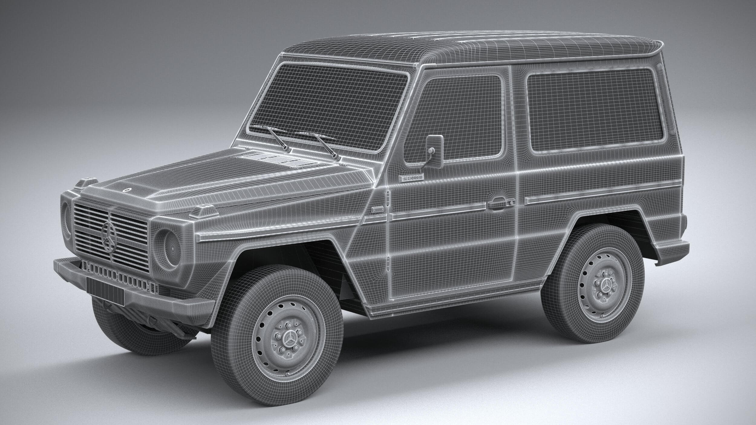 Mercedes-Benz G-Class W460 3Door 1979 3D Model by SQUIR