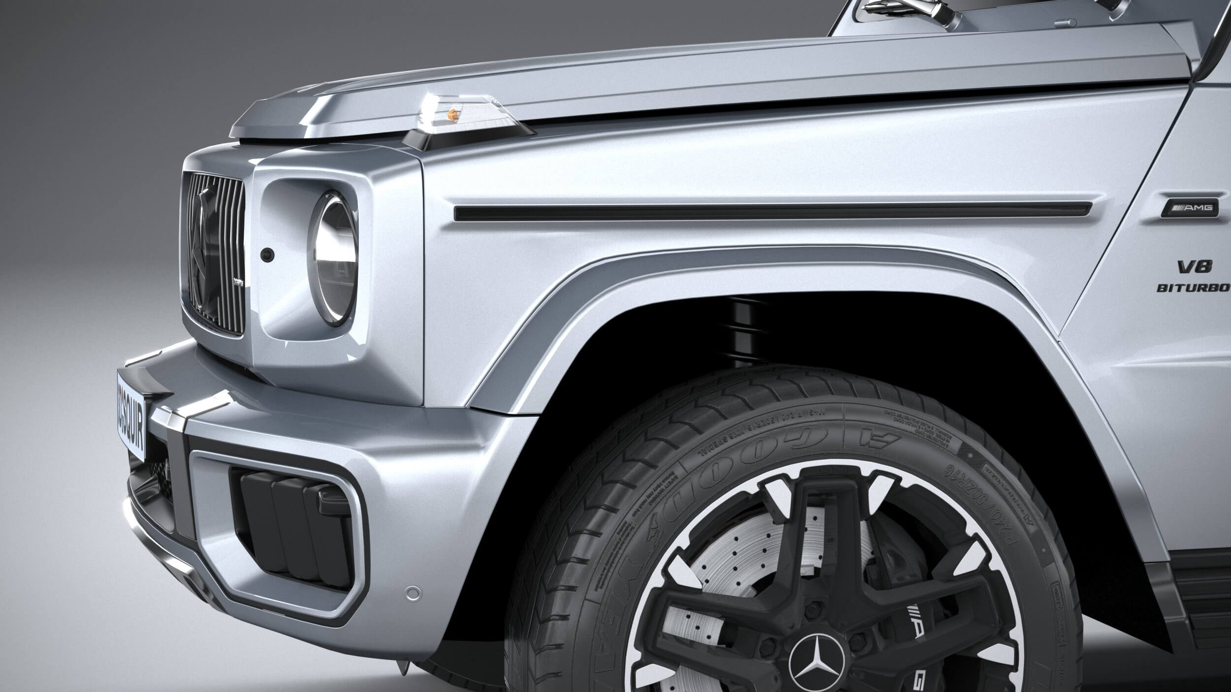Mercedes-Benz G63 AMG 2025 Low Poly 3D Model by SQUIR