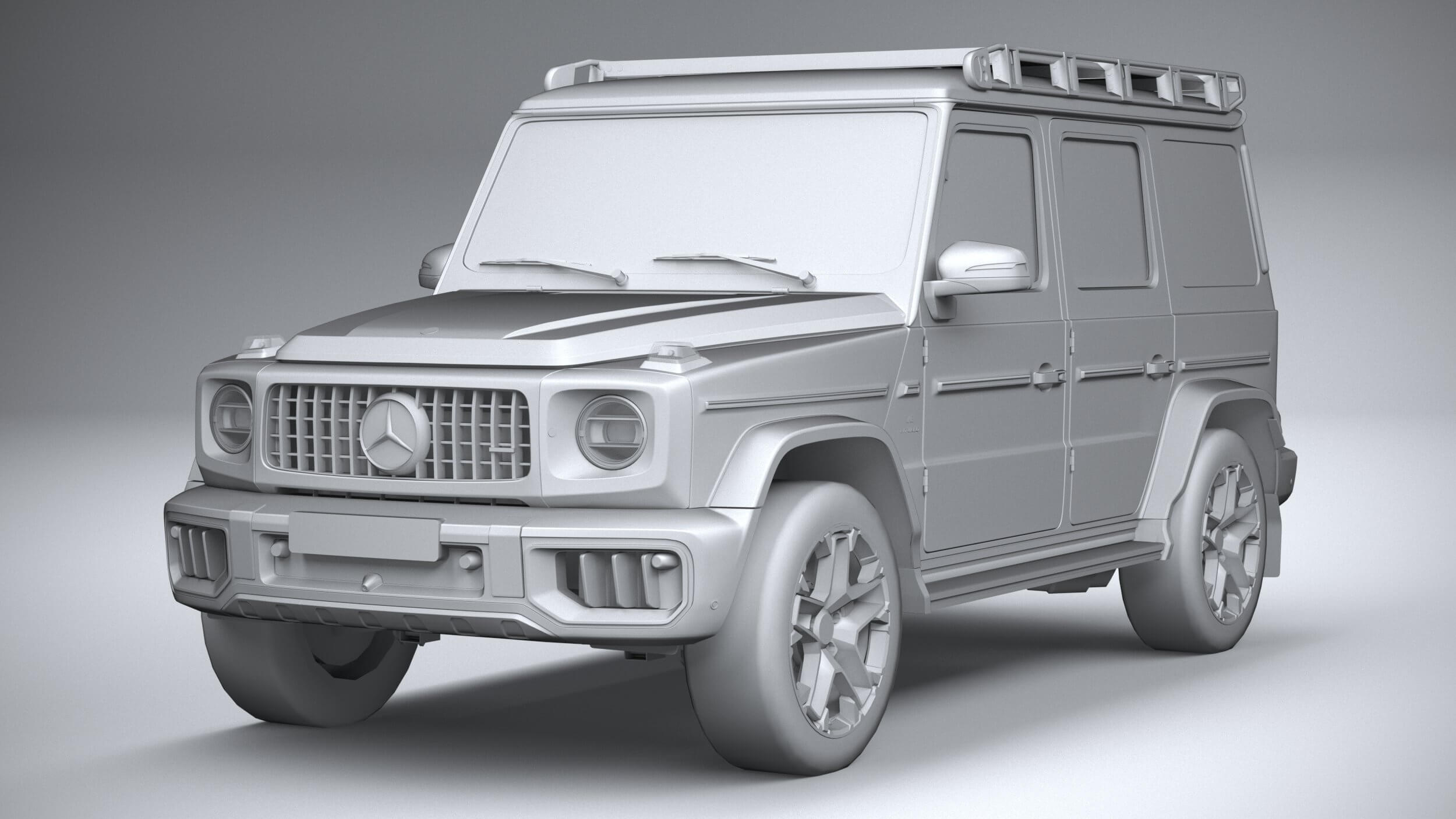 Mercedes-Benz G63 AMG 2025 Low Poly 3D Model by SQUIR