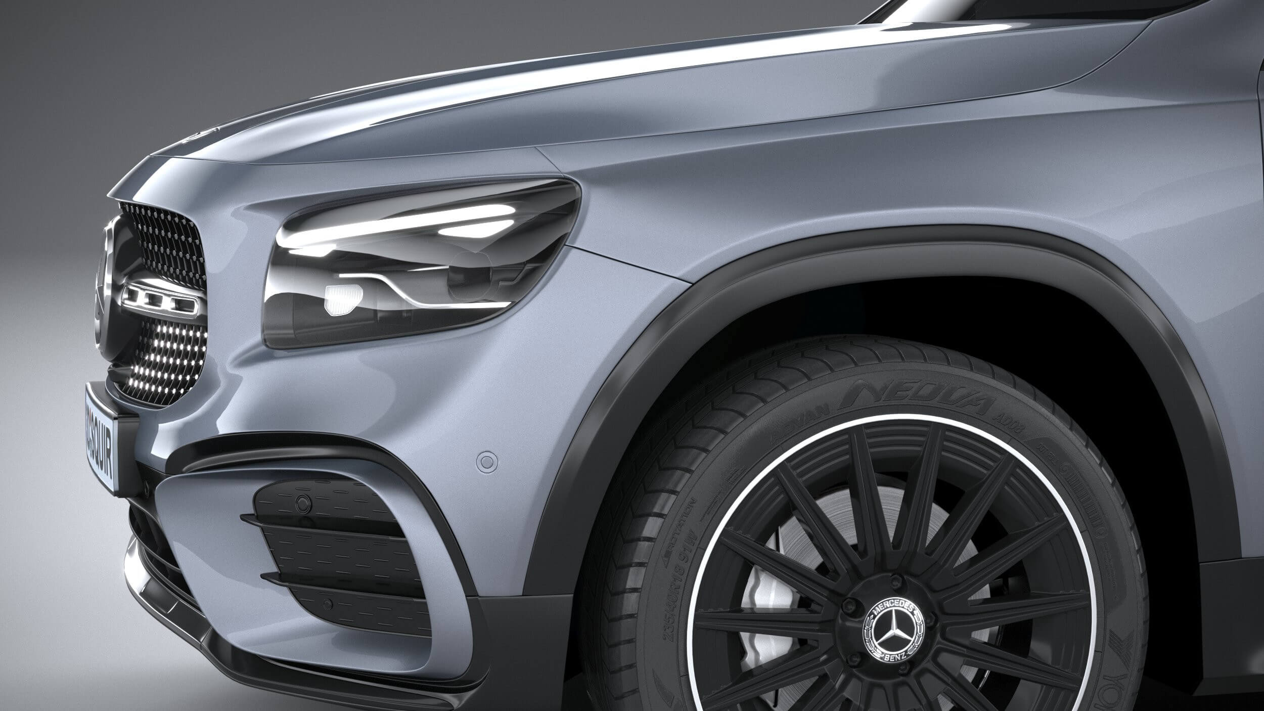 Mercedes-Benz GLB 2024 3D Model by SQUIR