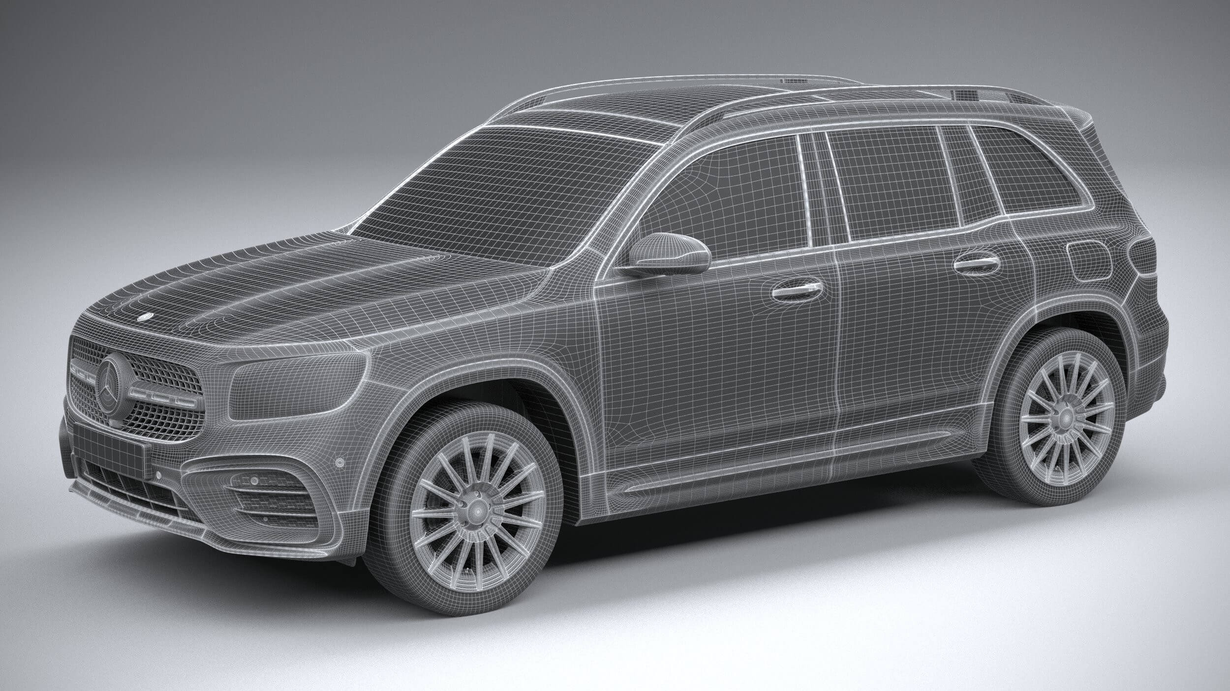 Mercedes-Benz GLB 2024 3D Model by SQUIR