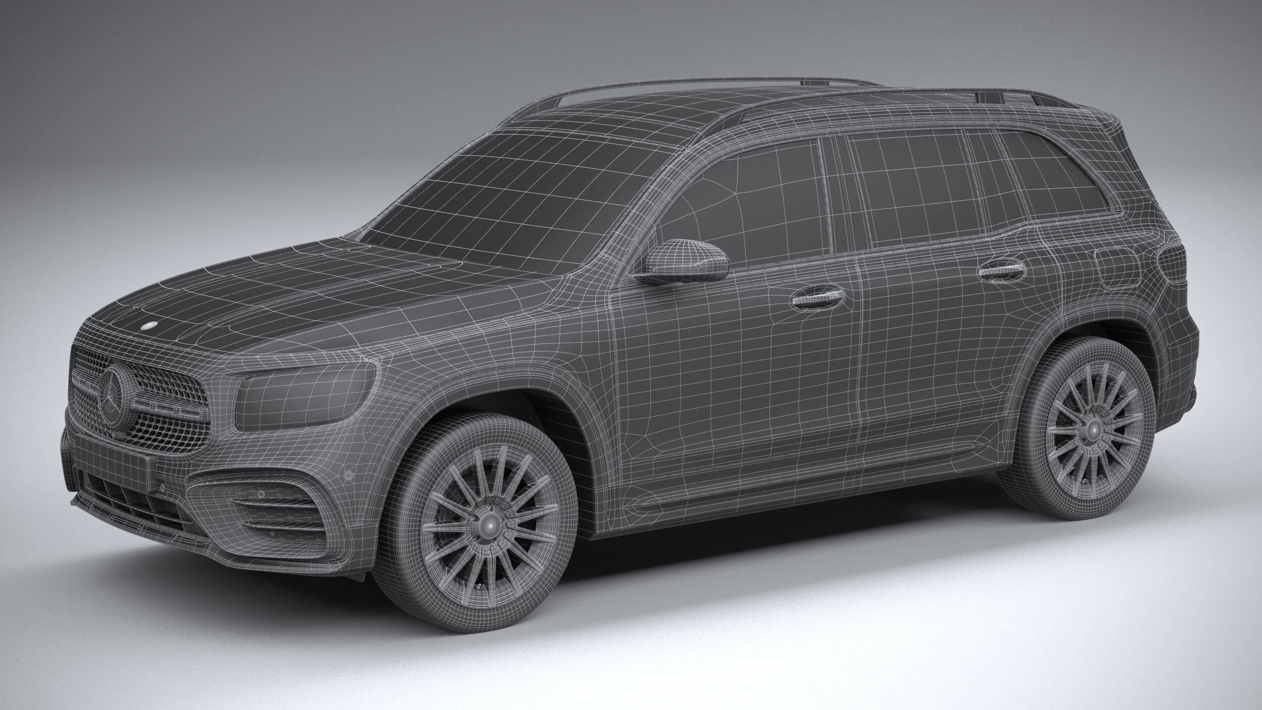 Mercedes-Benz GLB 2024 3D Model by SQUIR
