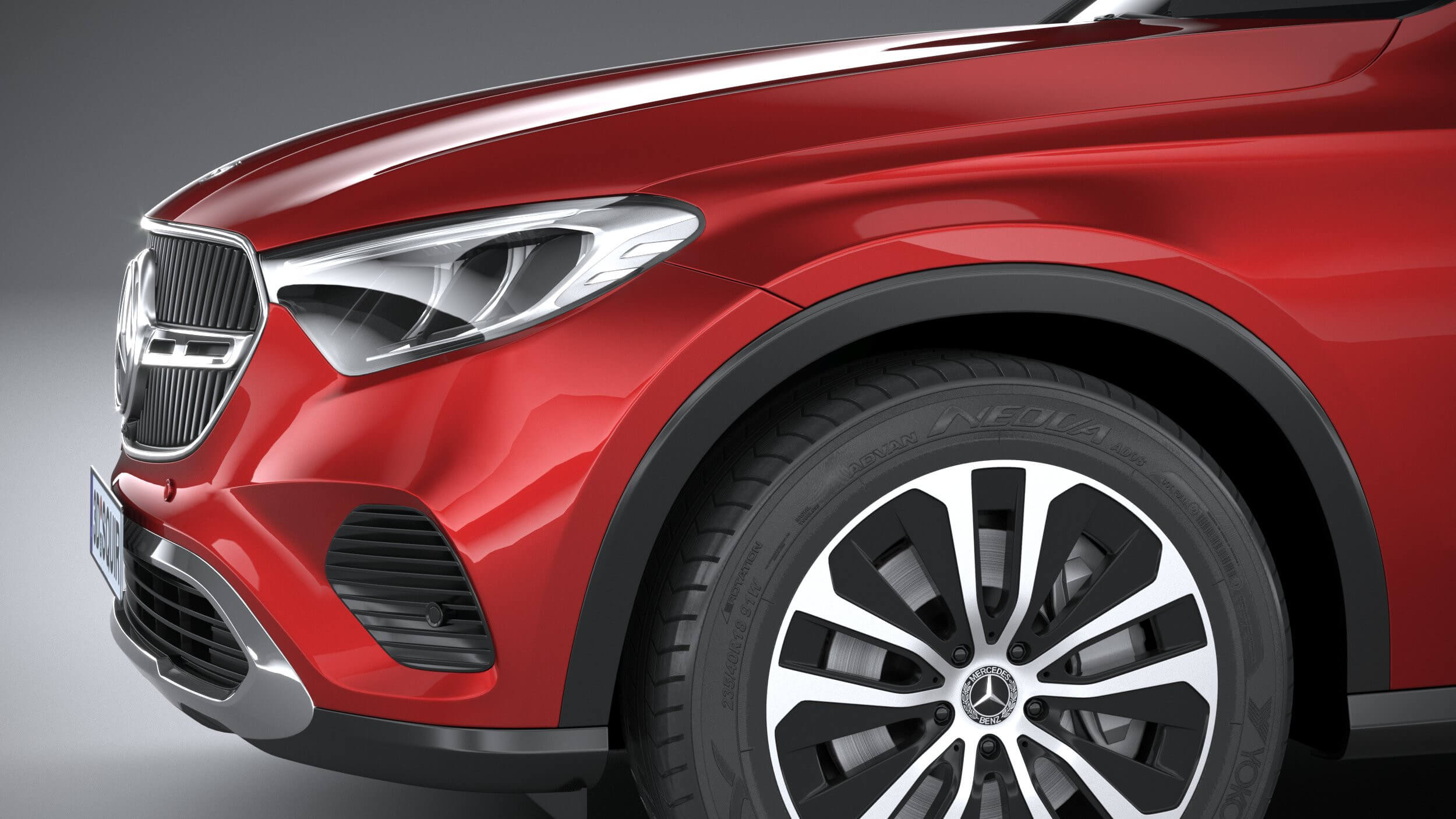 Mercedes-Benz GLC Basic 2023 3D Model by SQUIR