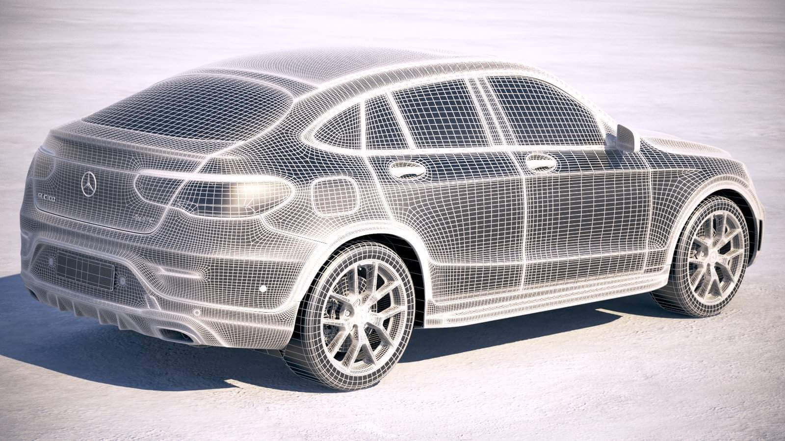 Mercedes-Benz GLC Coupe 2020 3D Model by SQUIR