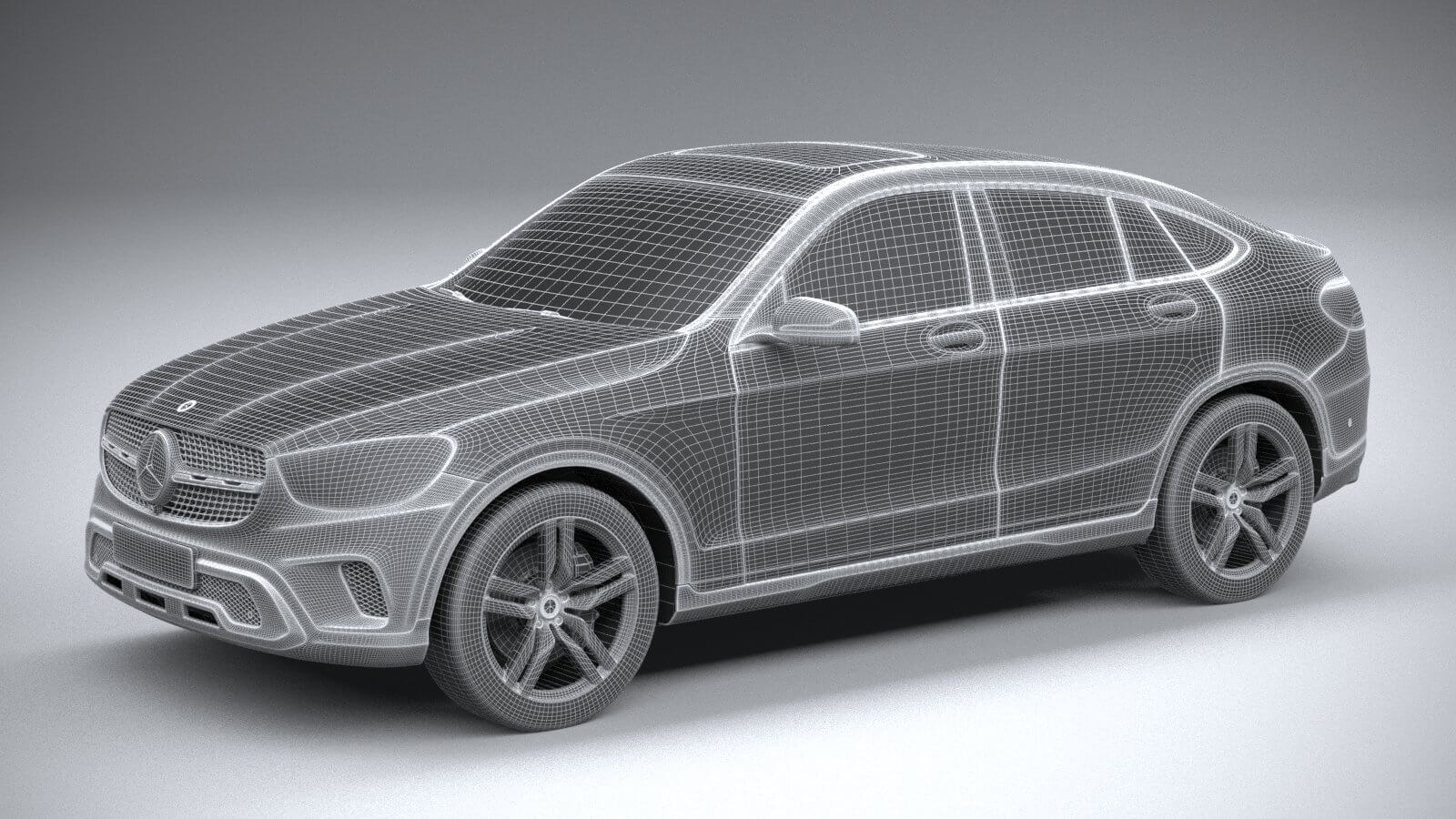 Mercedes-Benz GLC Coupe Basic 2020 3D Model by SQUIR