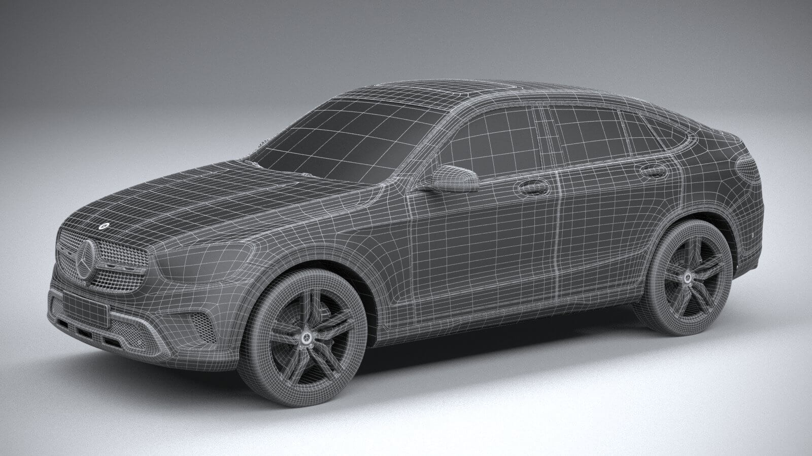Mercedes-Benz GLC Coupe Basic 2020 3D Model by SQUIR