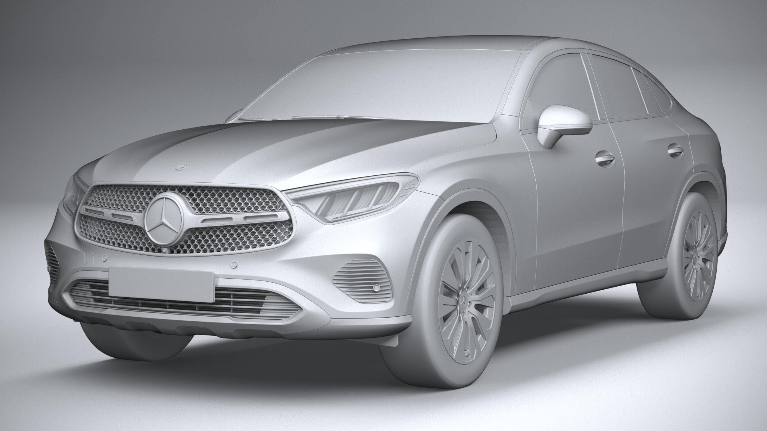 Mercedes-Benz GLC Coupe Basic 2024 3D Model by SQUIR