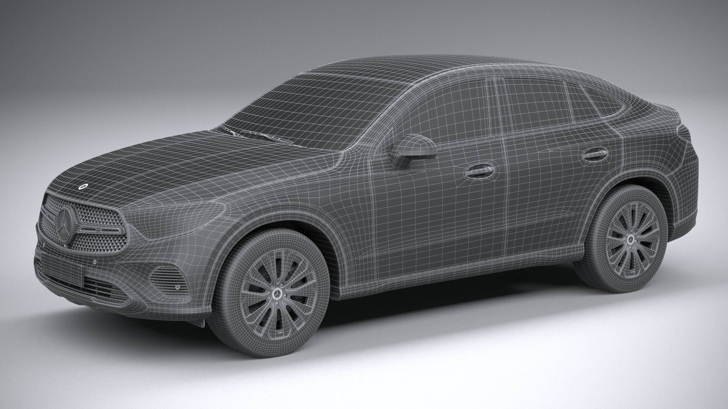 Mercedes-Benz GLC Coupe Basic 2024 3D Model by SQUIR