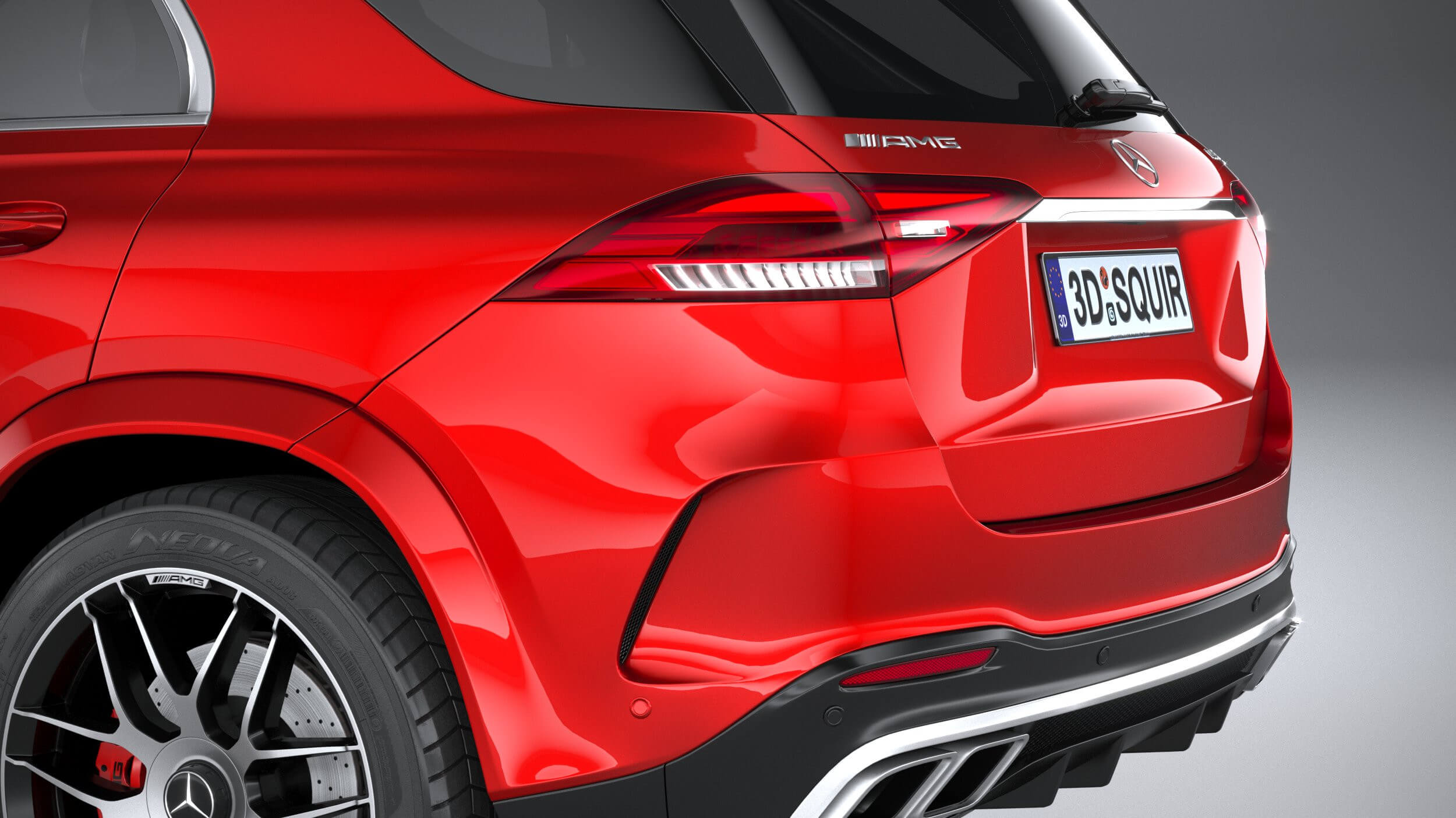 Mercedes-Benz GLE 63 AMG 2024 3D Model by SQUIR