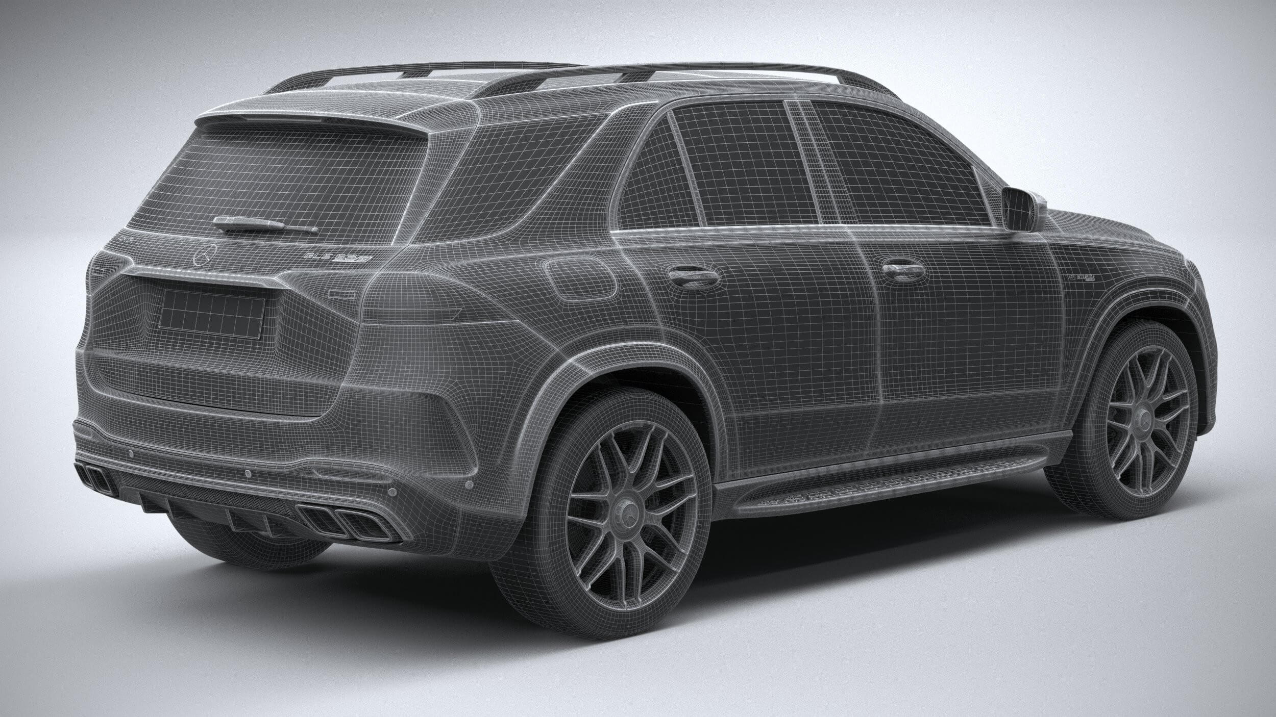 Mercedes-Benz GLE 63 AMG 2024 3D Model by SQUIR
