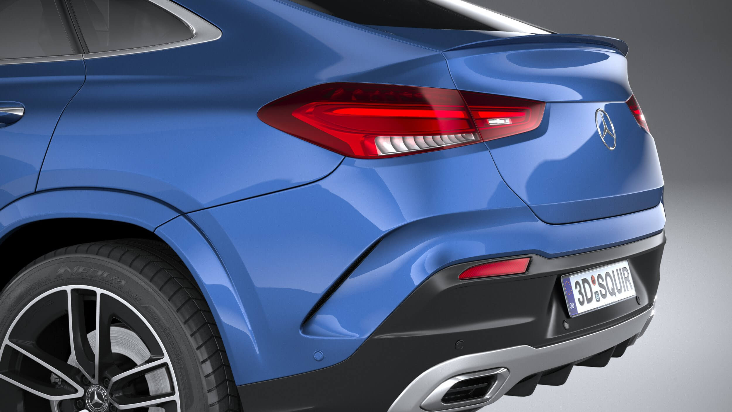 Mercedes-Benz GLE AMG-Line Coupe 2024 3D Model by SQUIR