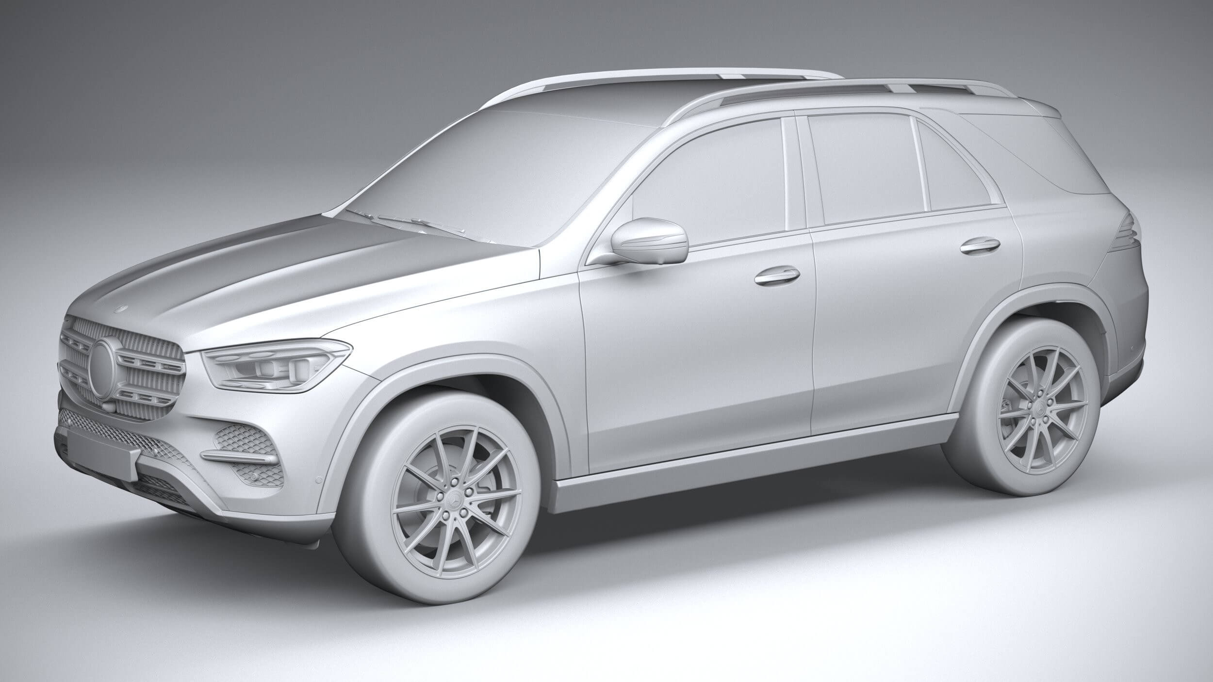 Mercedes-Benz GLE Basic 2024 3D Model by SQUIR