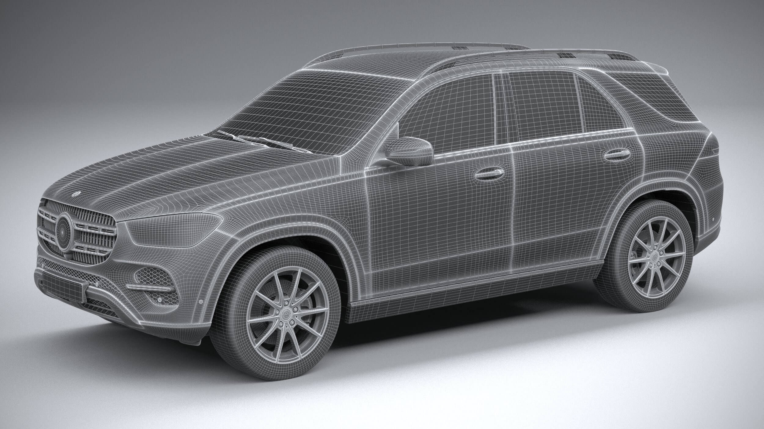 Mercedes-Benz GLE Basic 2024 3D Model by SQUIR