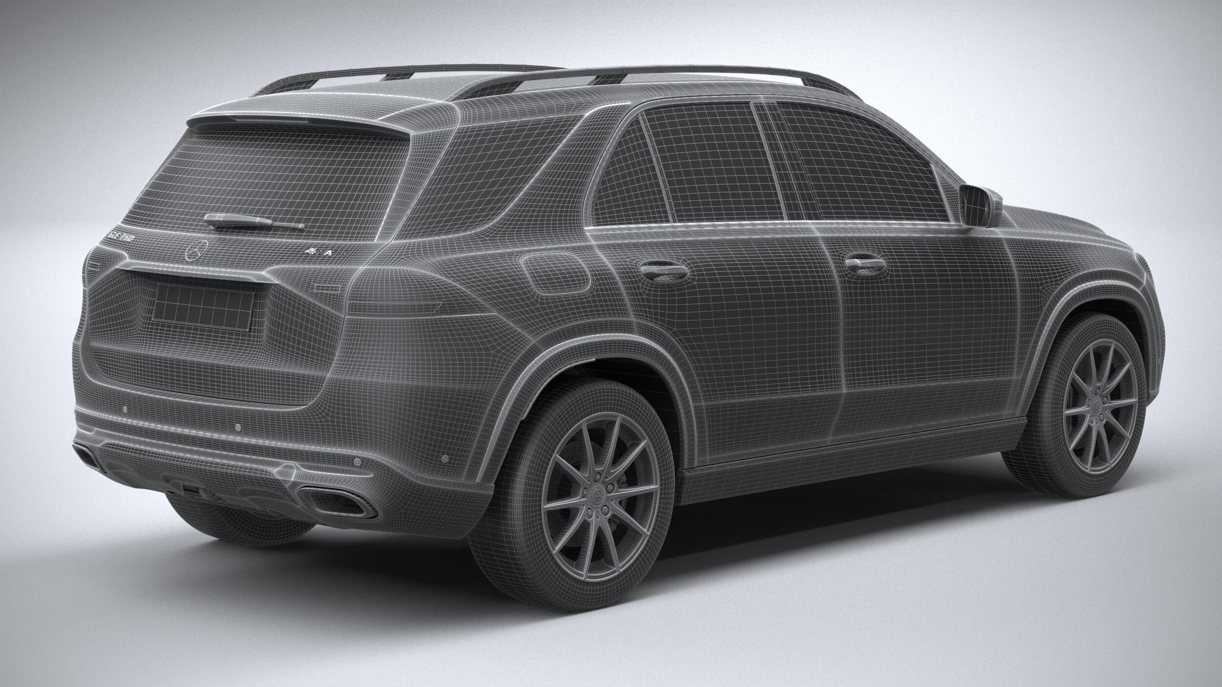 Mercedes-Benz GLE Basic 2024 3D Model by SQUIR