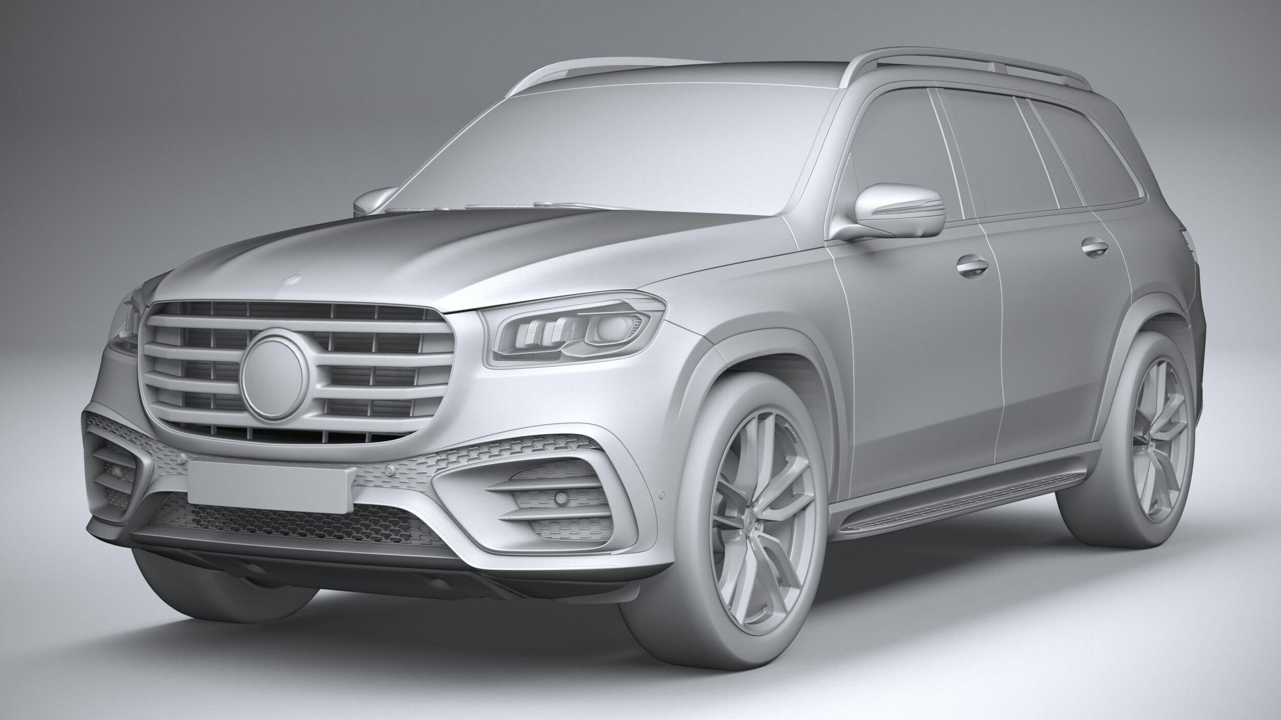 Mercedes-Benz GLS AMG Line 2024 3D Model by SQUIR
